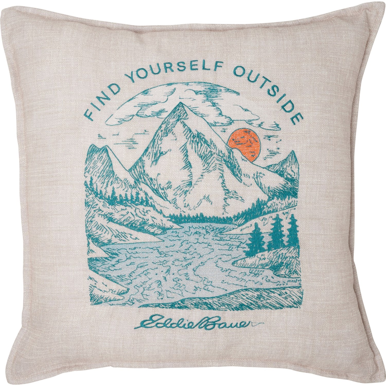 Eddie Bauer Find Yourself Throw Pillow - 20x20” - Save 68%