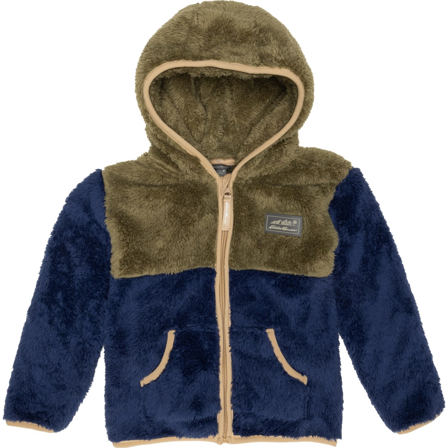 Eddie Bauer Toddler Boys Plush Quest Fleece Hooded Jacket - Save 45%