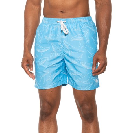 Eddie Bauer Whale Print Stretch Volley Swim Trunks - UPF 50 ...