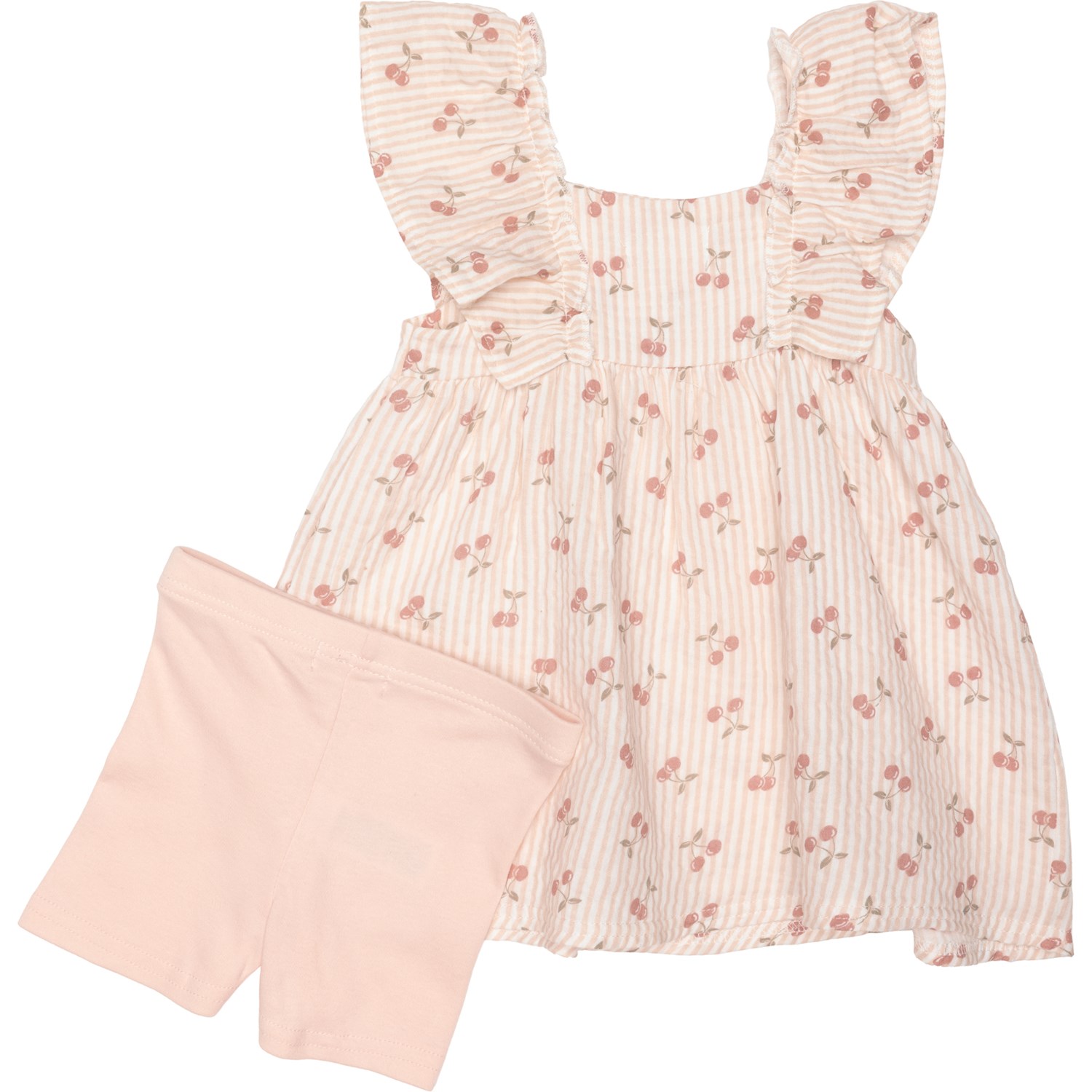 Emily & Oliver Infant Girls Gauze Dress, Biker Shorts and Headband Set - Sleeveless - Save 61%