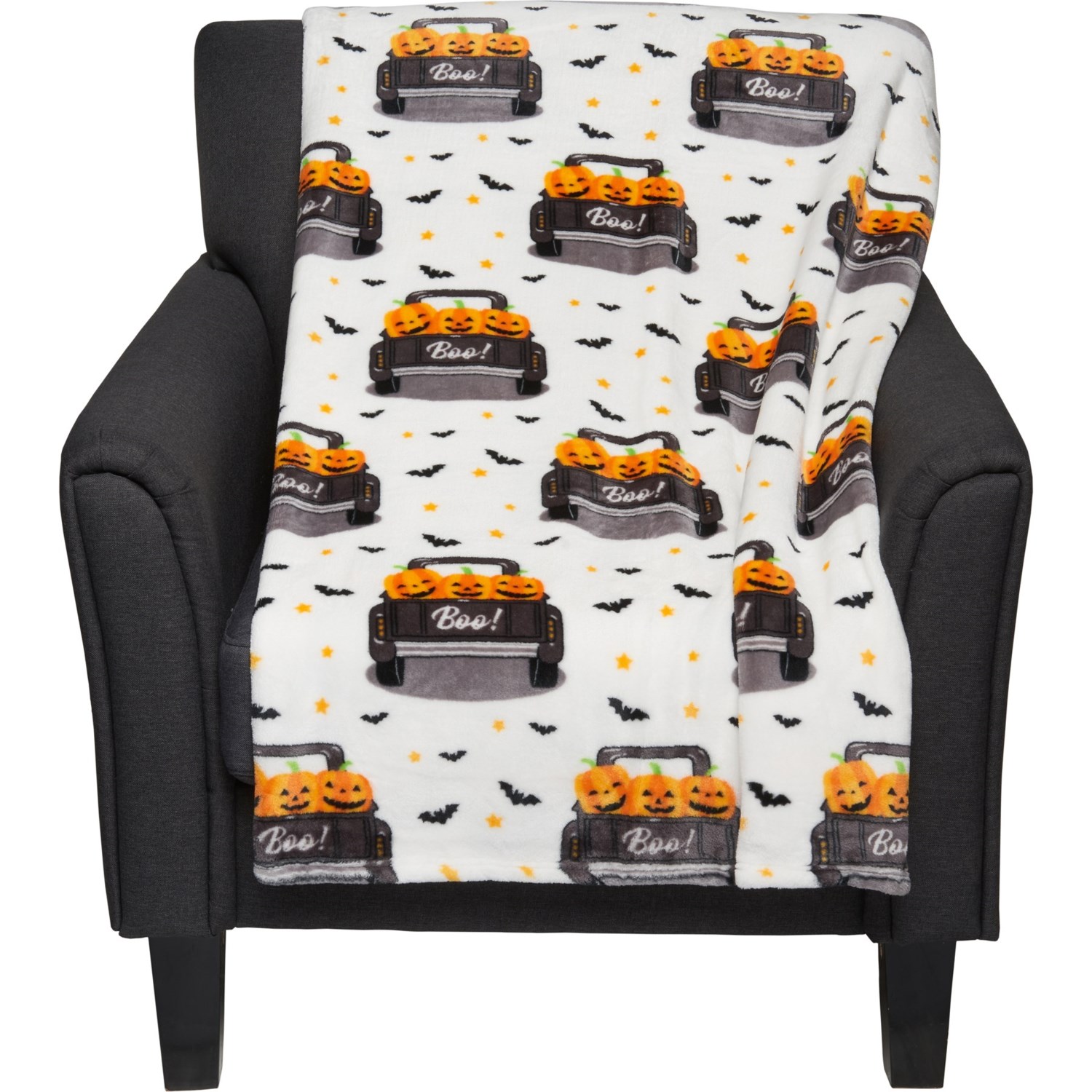 EnVogue Boo Truck Oversized Fleece Throw Blanket - 60x70”, Multi - Save 66%