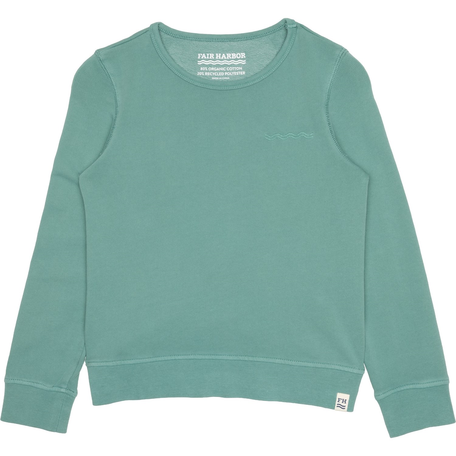 Fair Harbor Big Boys Saltaire French Terry Sweatshirt - Organic Cotton ...