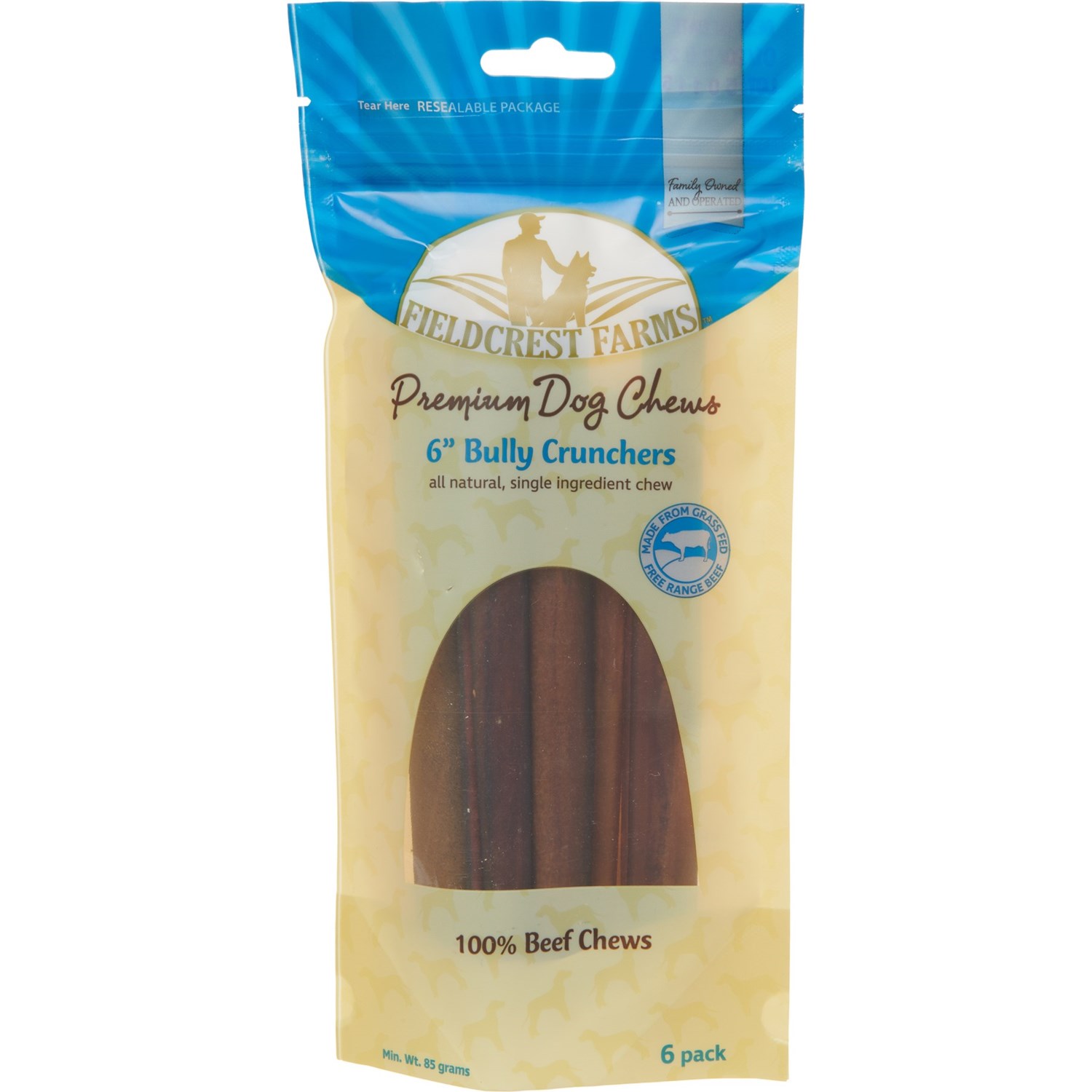 Fieldcrest Farms Bully Crunchers Dog Chews - 6”, 6-Pack - Save 33%