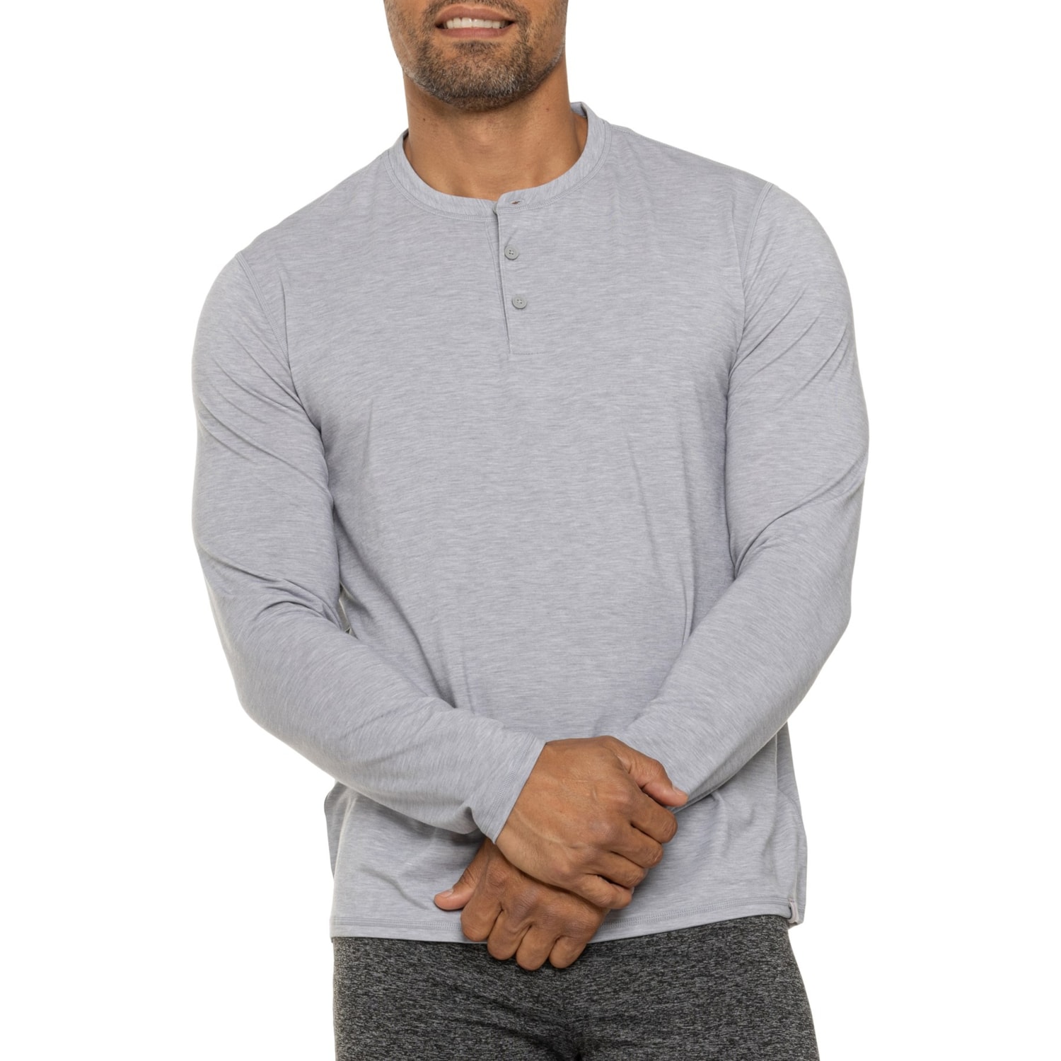 FOUR LAPS Radius Henley Shirt - Long Sleeve - Save 76%