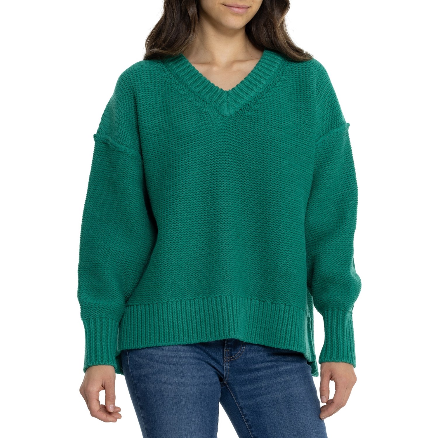 Free People Alli V-Neck Sweater - Save 59%