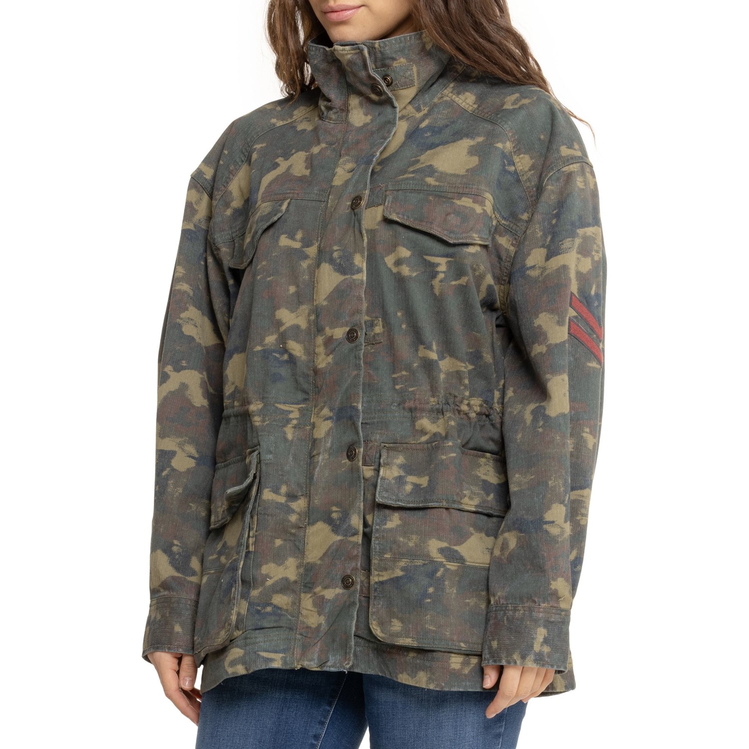 Free People Arya Utility Camo Jacket - Save 73%
