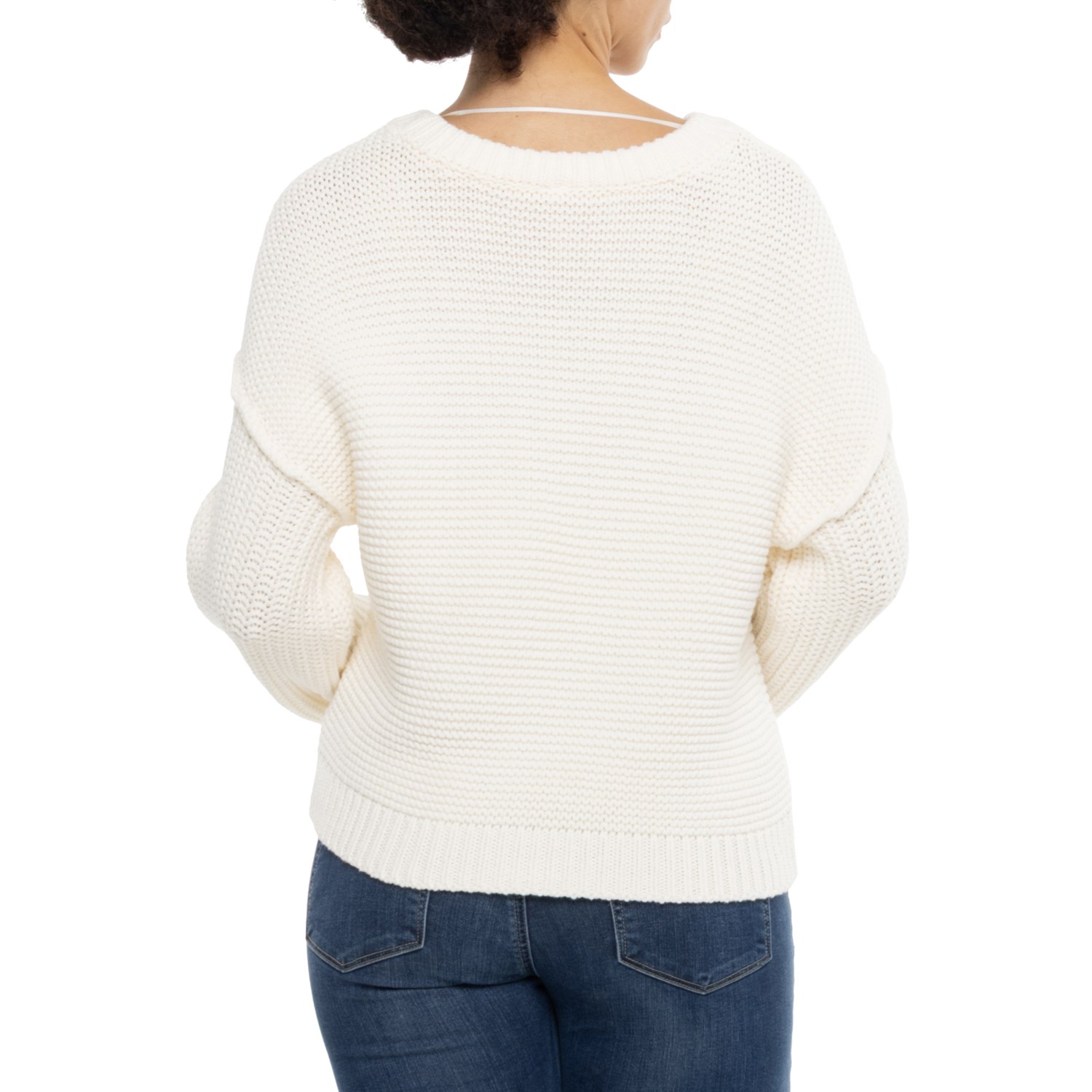 Free People Dream Cable Crew Neck Sweater - Save 59%