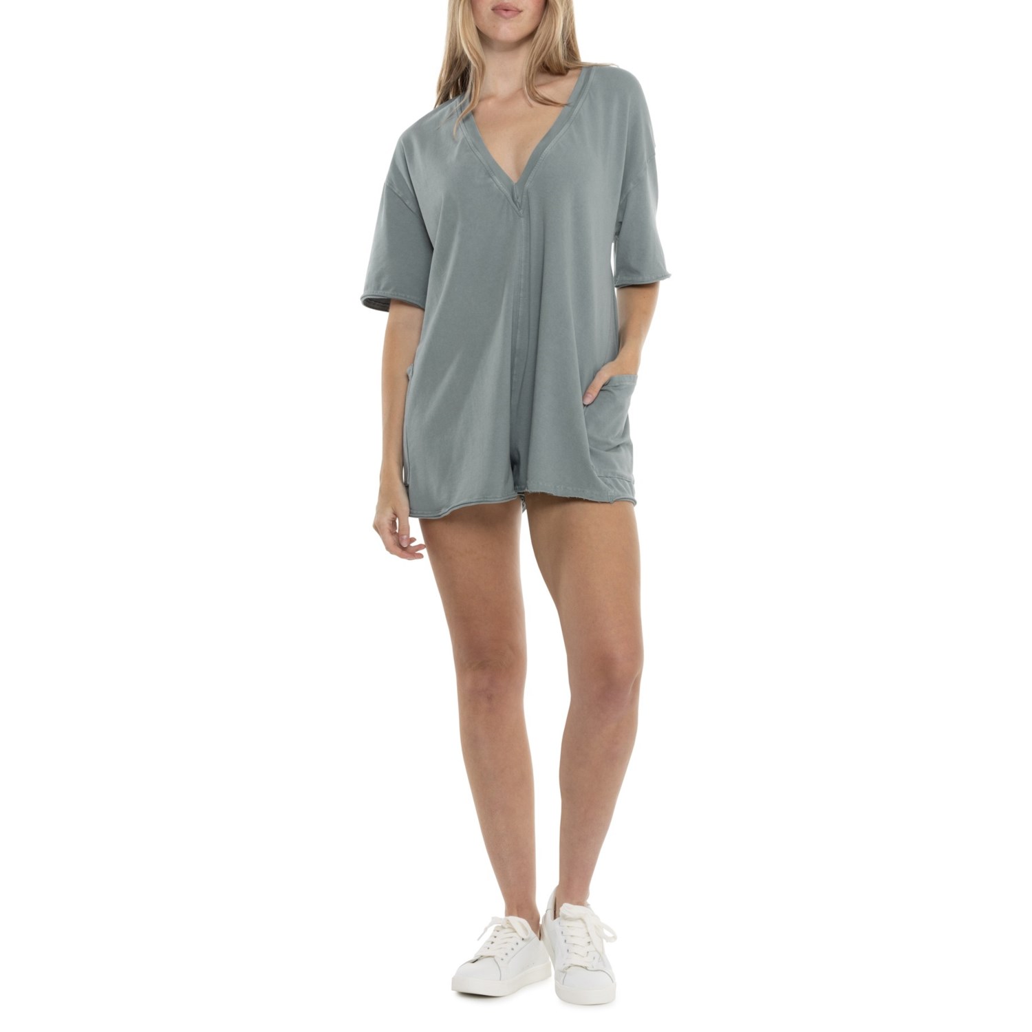Free People Movement Hot Shot T-Shirt Romper - Short Sleeve - Save 58%