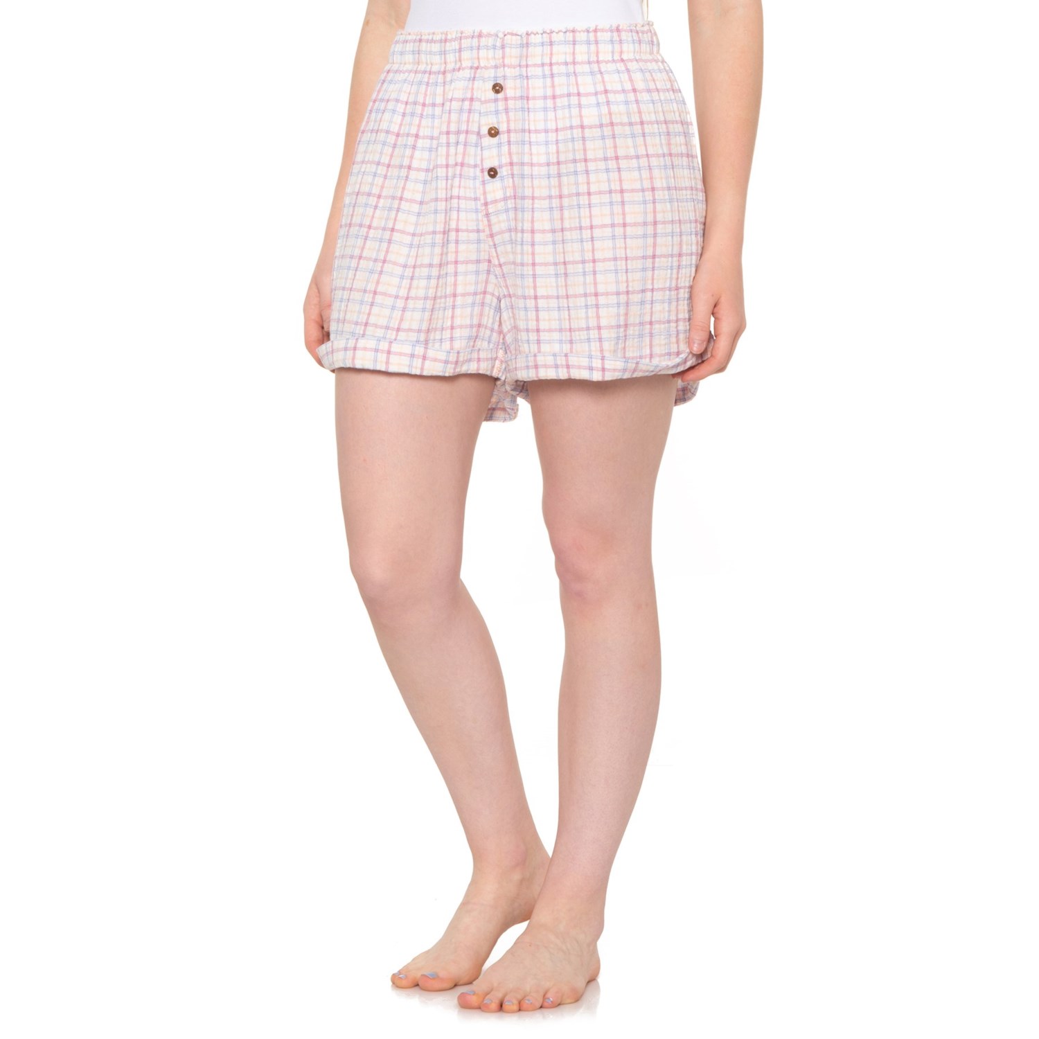 Free People Sunday Morning Boxer Shorts - Save 75%