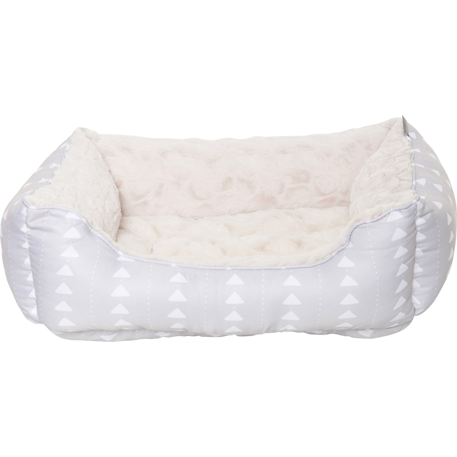 Fringe Studio Mudcloth Triangle Dog Bed - 29x24x8”, Gray - Save 28%