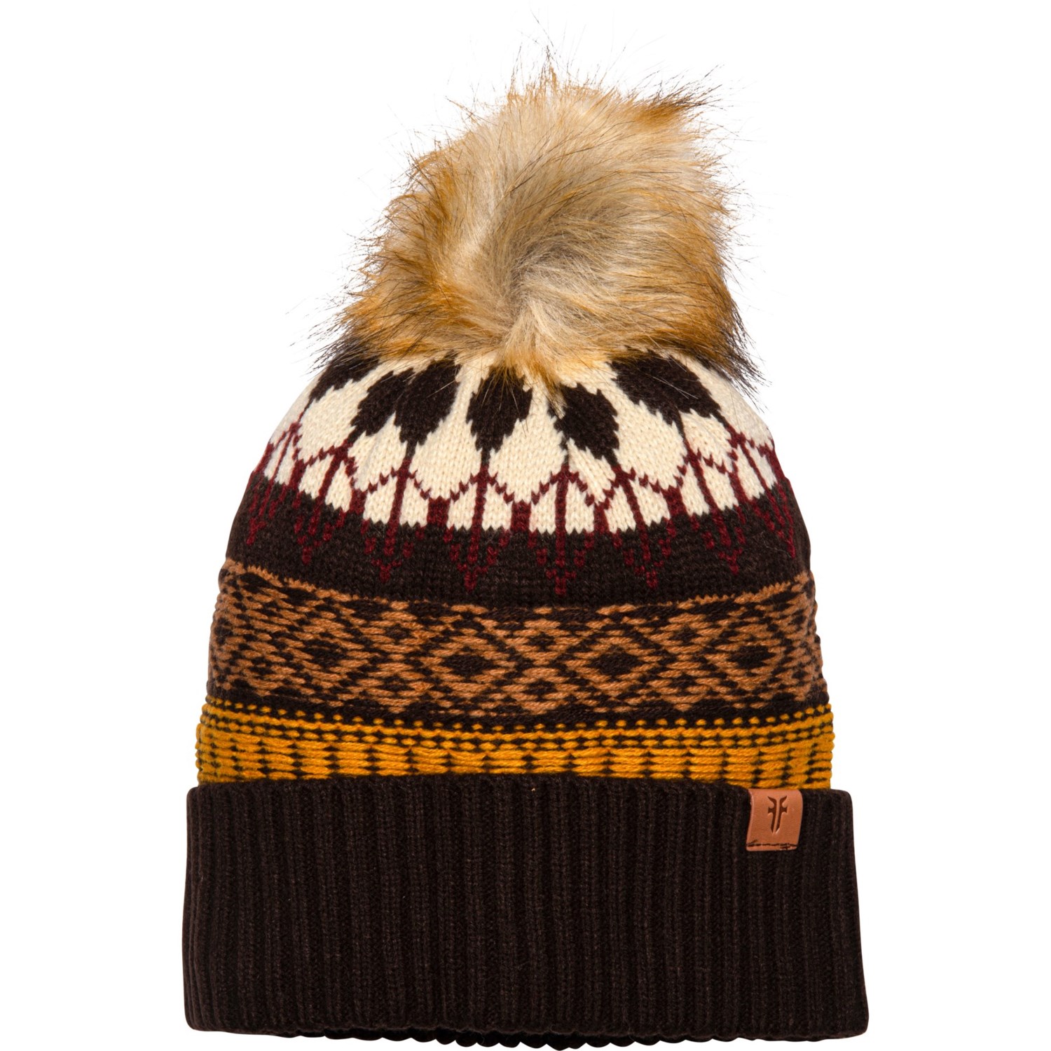 Frye Fair Isle Pompom Beanie (For Women) - Save 42%