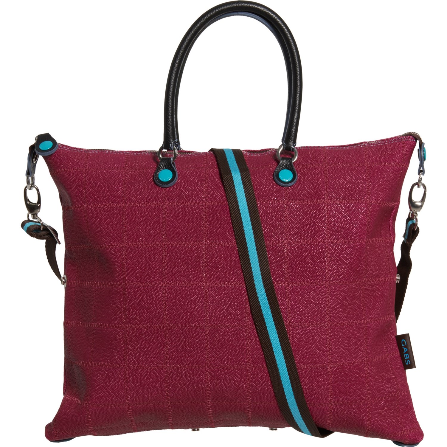 Gabs Made in Italy Large Convertible Razza Patchwork Tote Bag (For ...