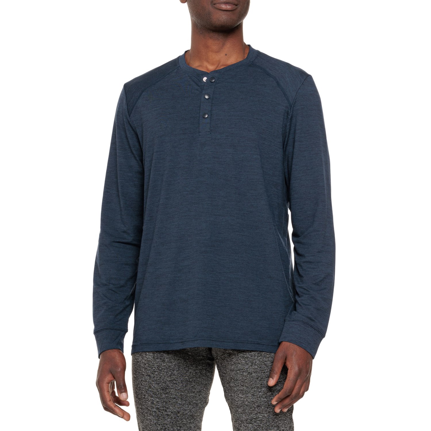 Gaiam Commuter Henley Shirt - Long Sleeve - Save 68%