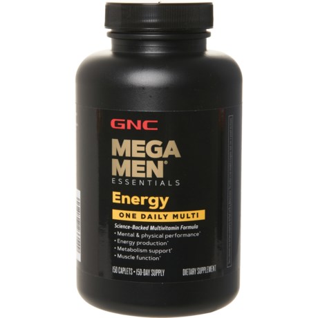GNC Mega Men Energy Daily Multivitamin Gummies - 150-Count - Save 30%