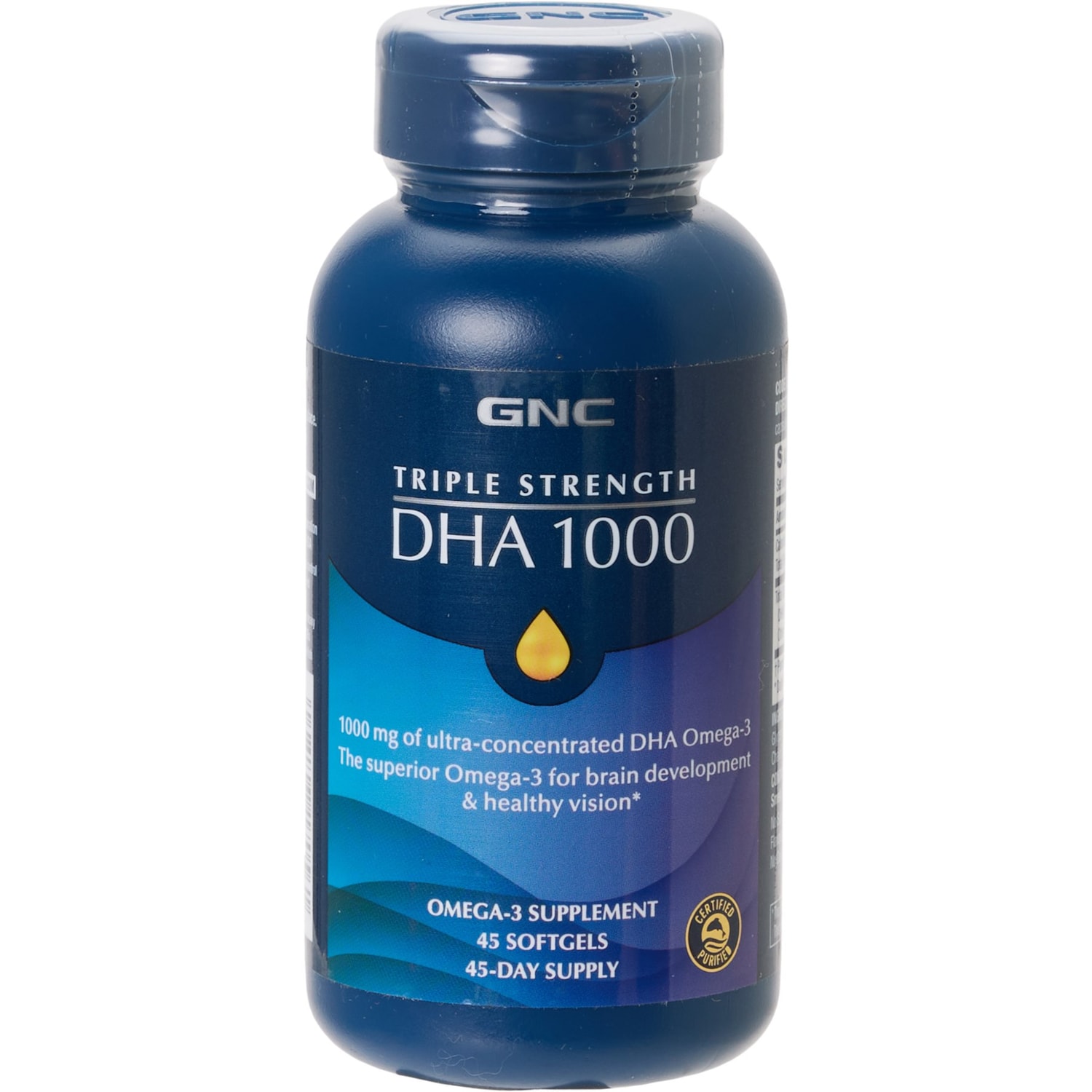 GNC Triple Strength DHA 1000 Softgels - 45-Count - Save 35%