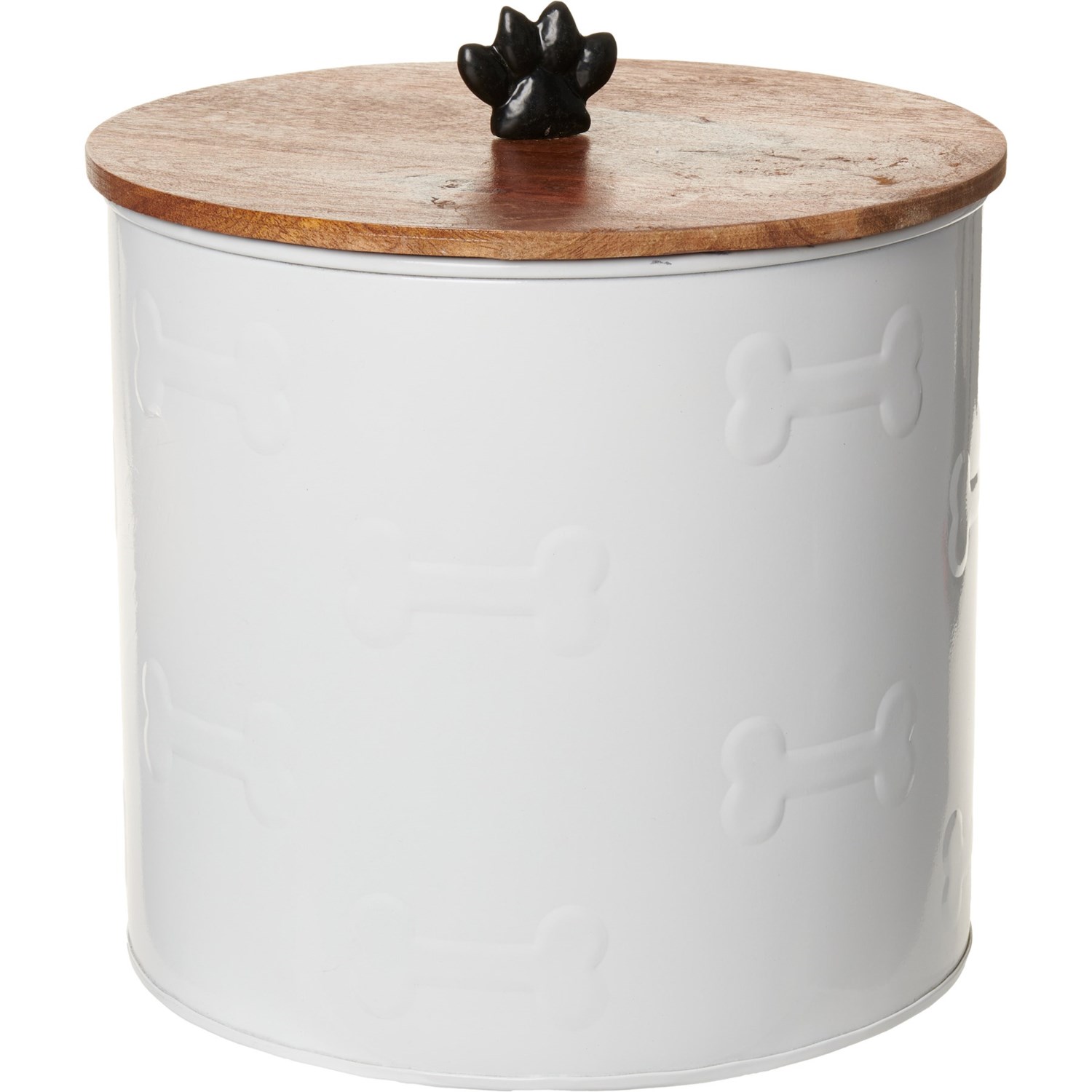 Go Home Iron Pet Storage Container with Wooden Lid - 10x9.25” - Save 60%