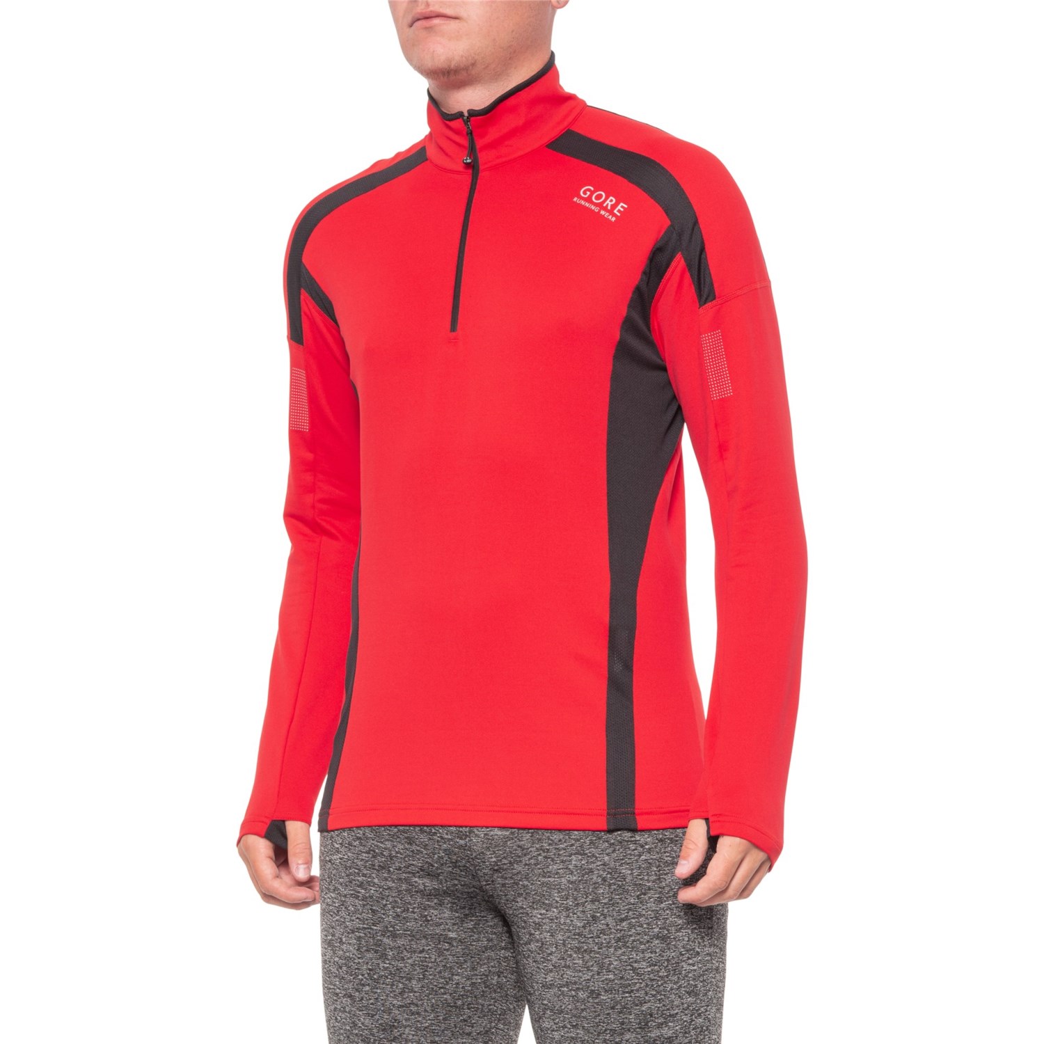 Gore Running Wear Air Zip neck Shirt (For Men) - Save 72%