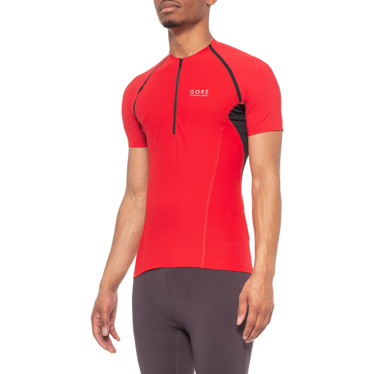 Gore Running Wear X-Running Zip Neck Shirt (For Men) - Save 68%