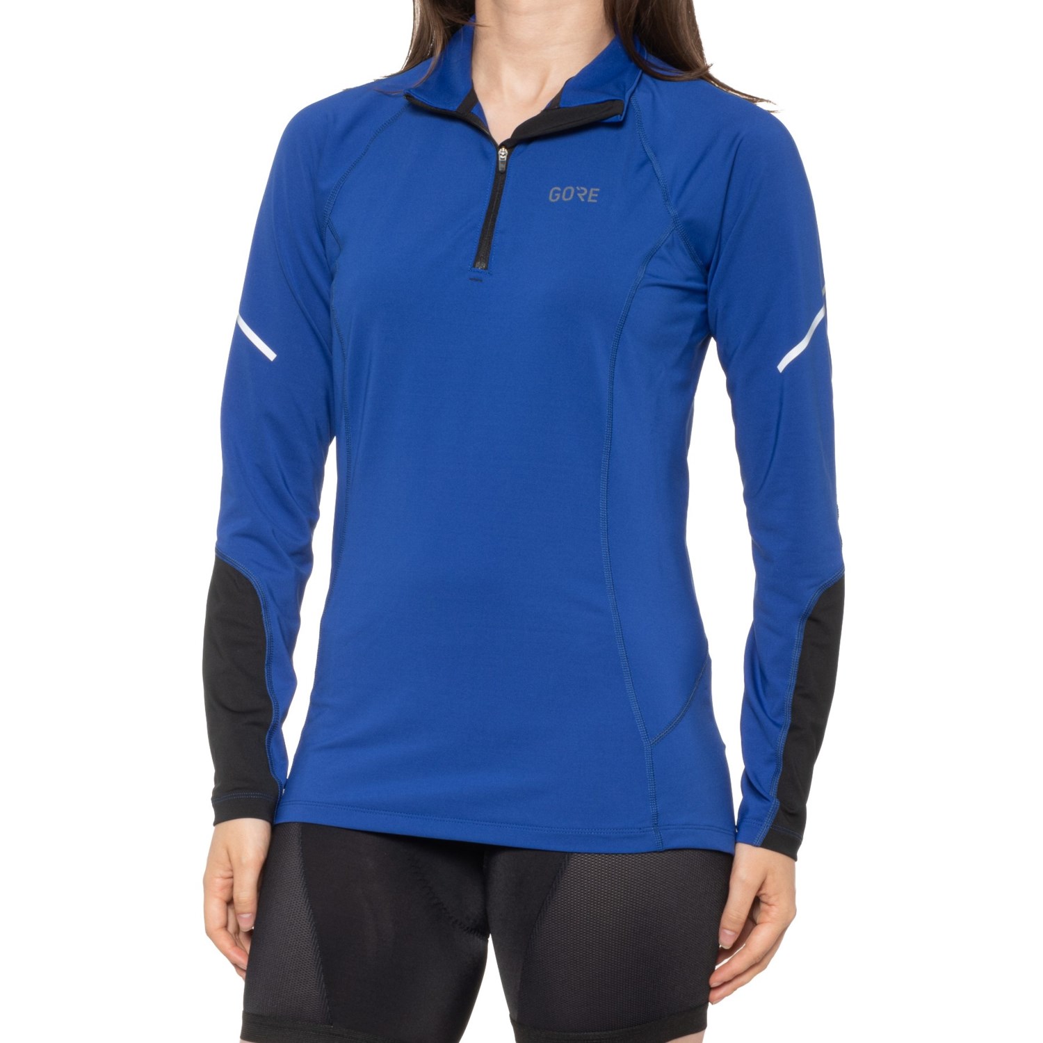 GORE WEAR Midweight Shirt - Zip Neck, Long Sleeve - Save 50%