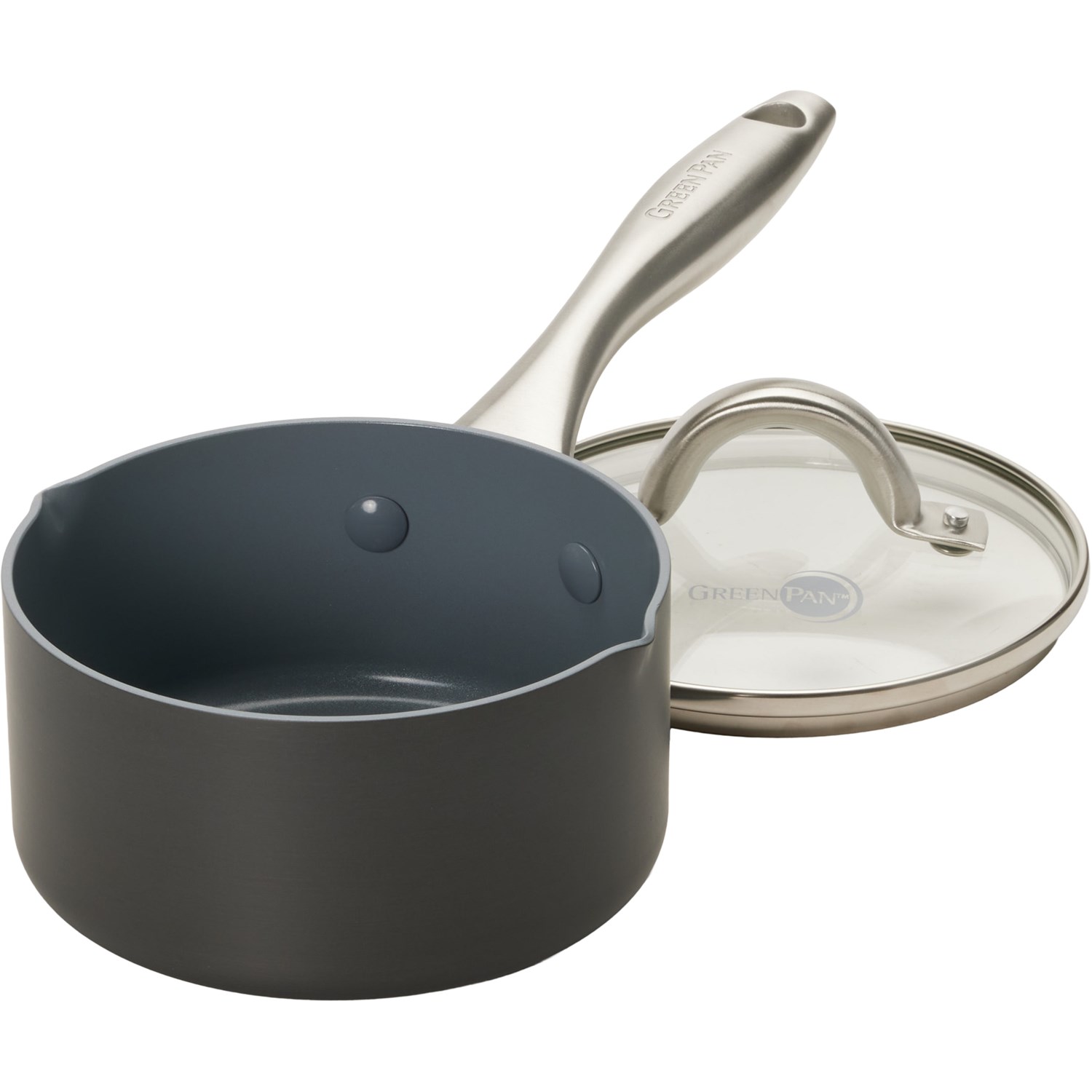 GreenPan Lima Healthy Ceramic Nonstick Sauce Pan with Lid - 1 qt ...