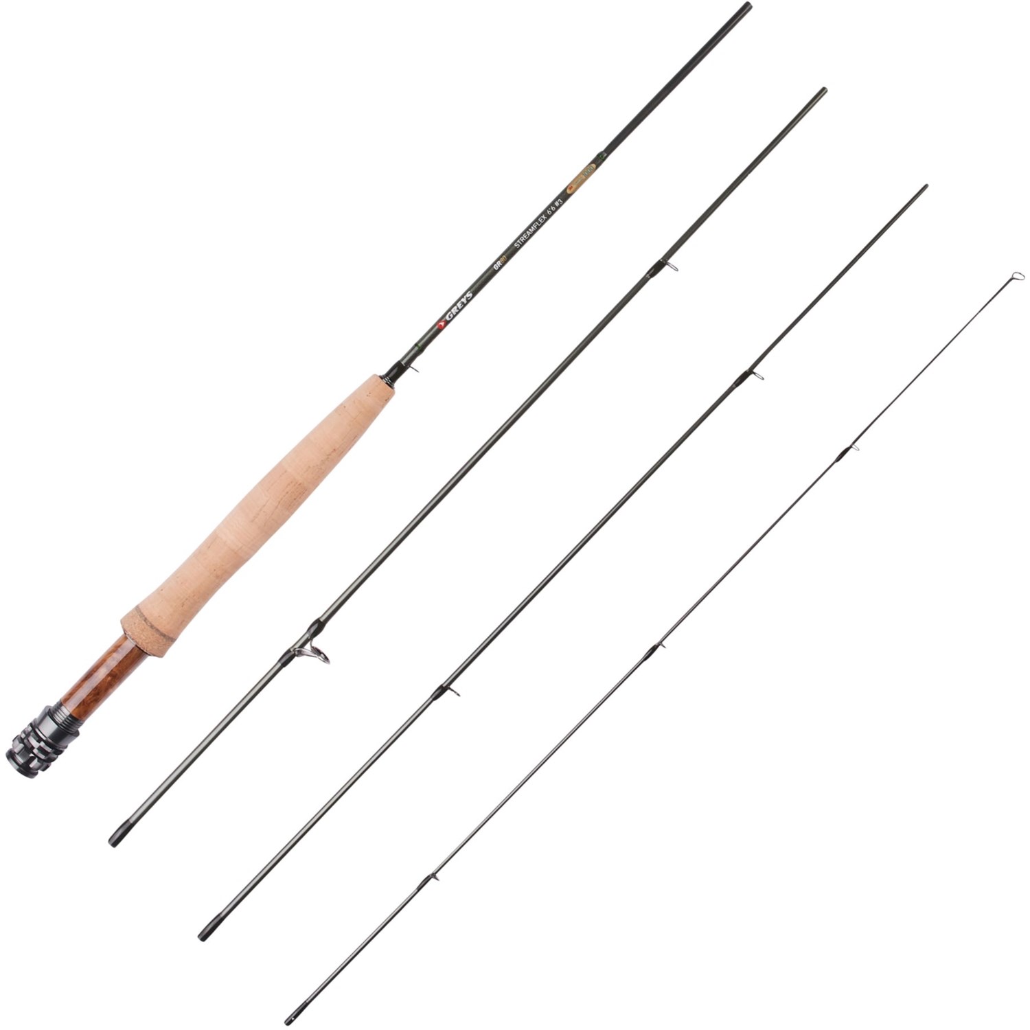 Greys GR80 Streamflex Freshwater Fly Rod - 3wt, 6’6”, 4-Piece - Save 46%