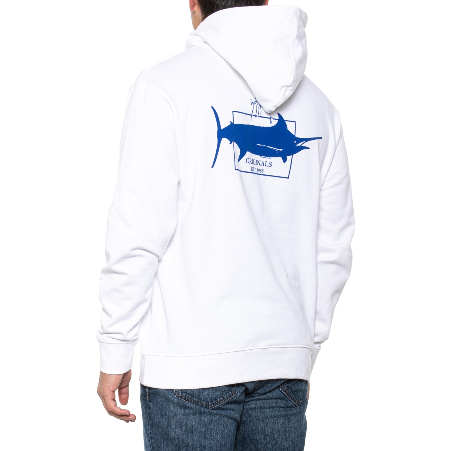 Guy Harvey Logo Fleece Hoodie (For Men) - Save 66%
