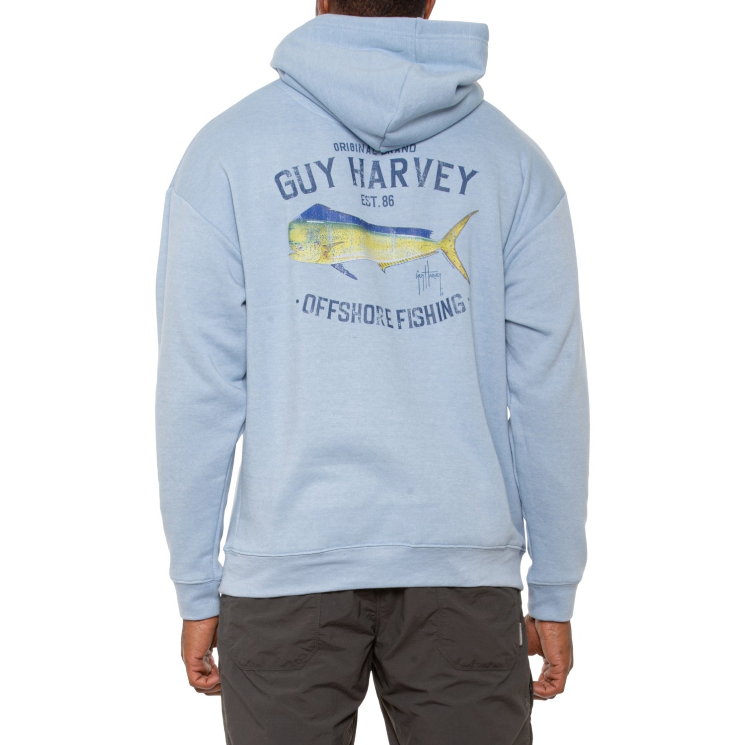 Guy Harvey Offshore Fishing Midweight Fleece Hoodie - Save 62%