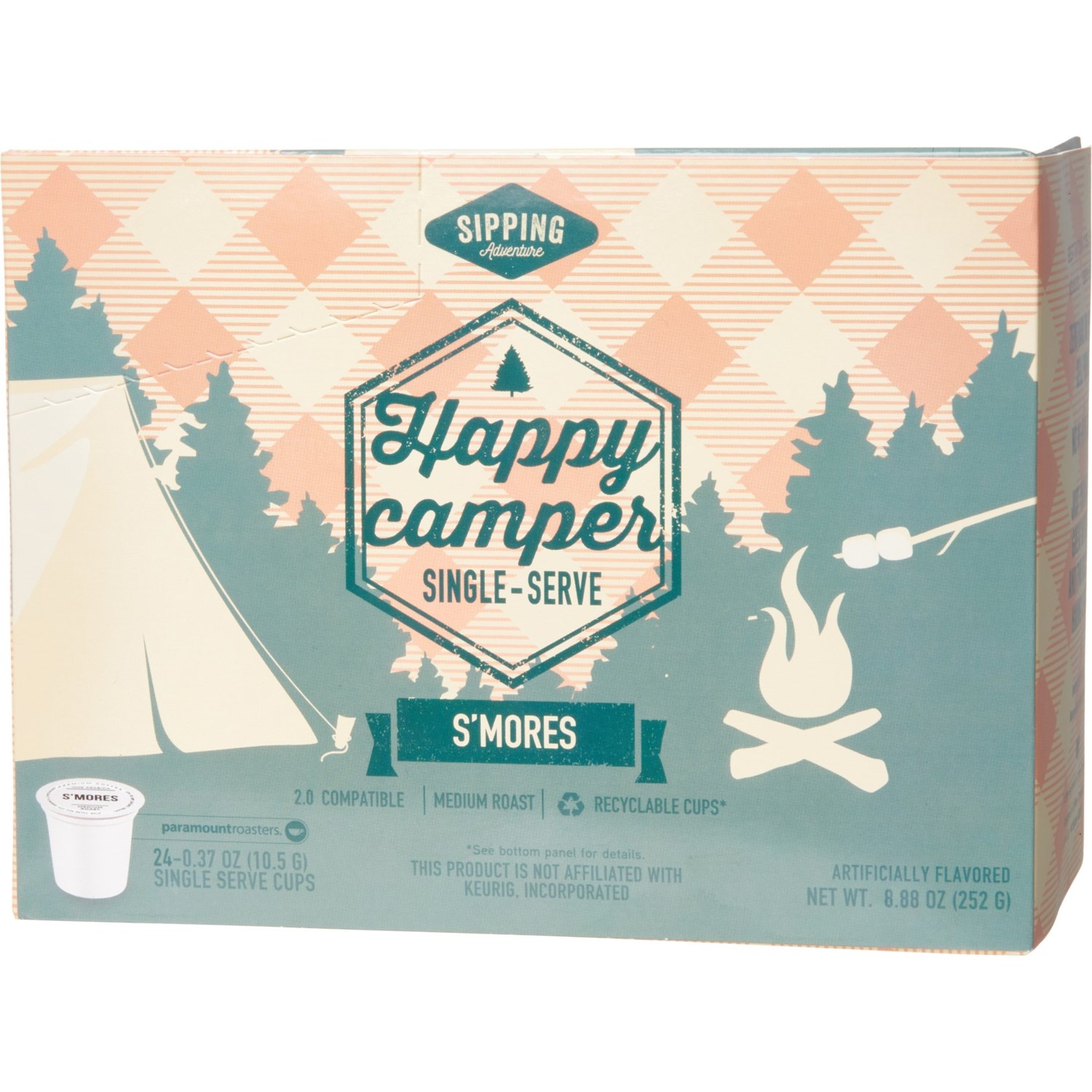 Happy Camper S’mores Medium Roast Coffee Single Serve Cups - 24-Count ...