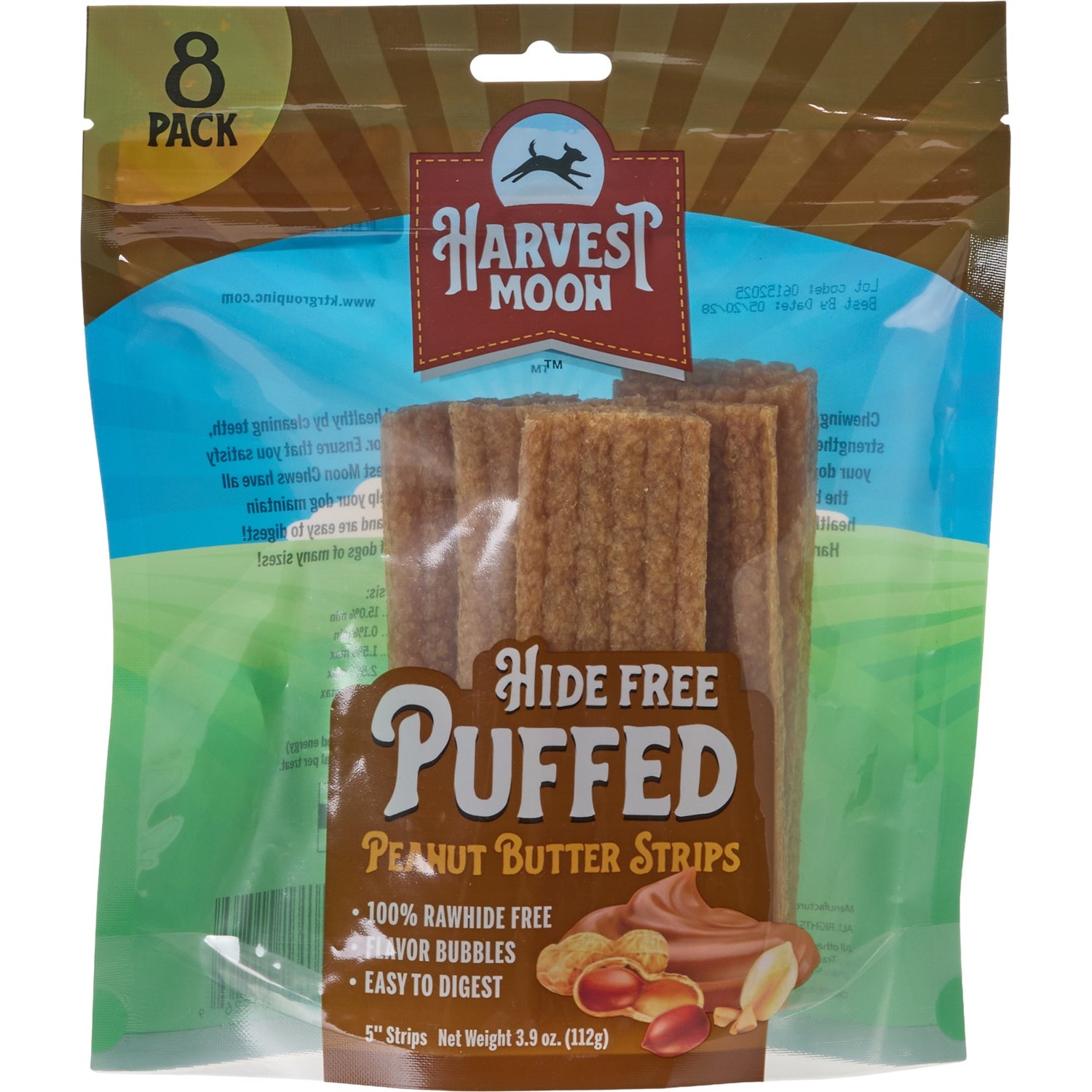 Harvest Moon Puffed Strips Dog Treats - 8-Pack - Save 25%