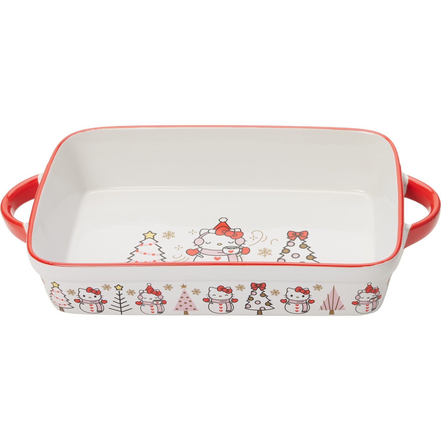 Hello Kitty Christmas Snowman Rectangular Baker - 8x12” - Save 57%