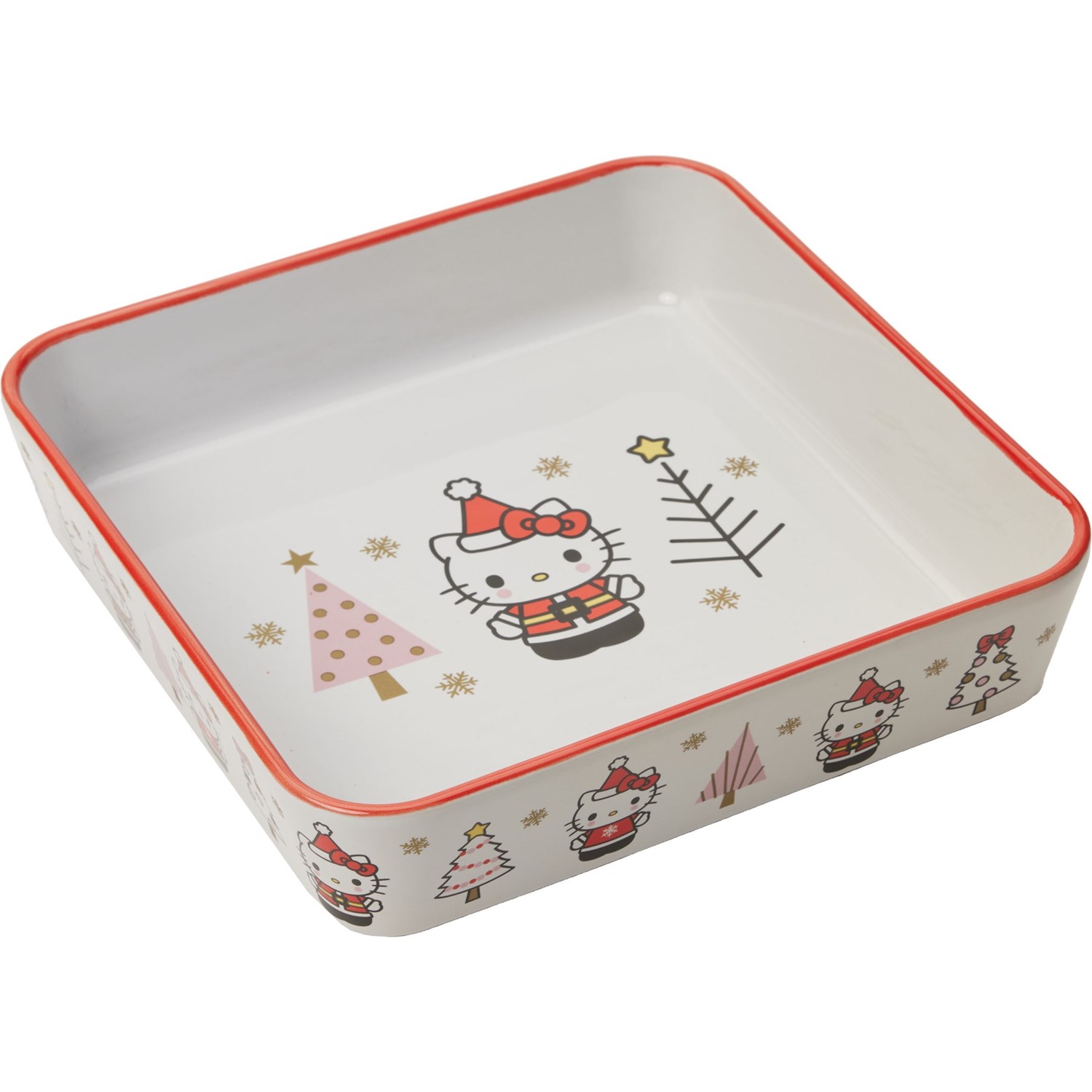 Hello Kitty Christmas Snowman Square Baking Dish - 8.5” - Save 32%