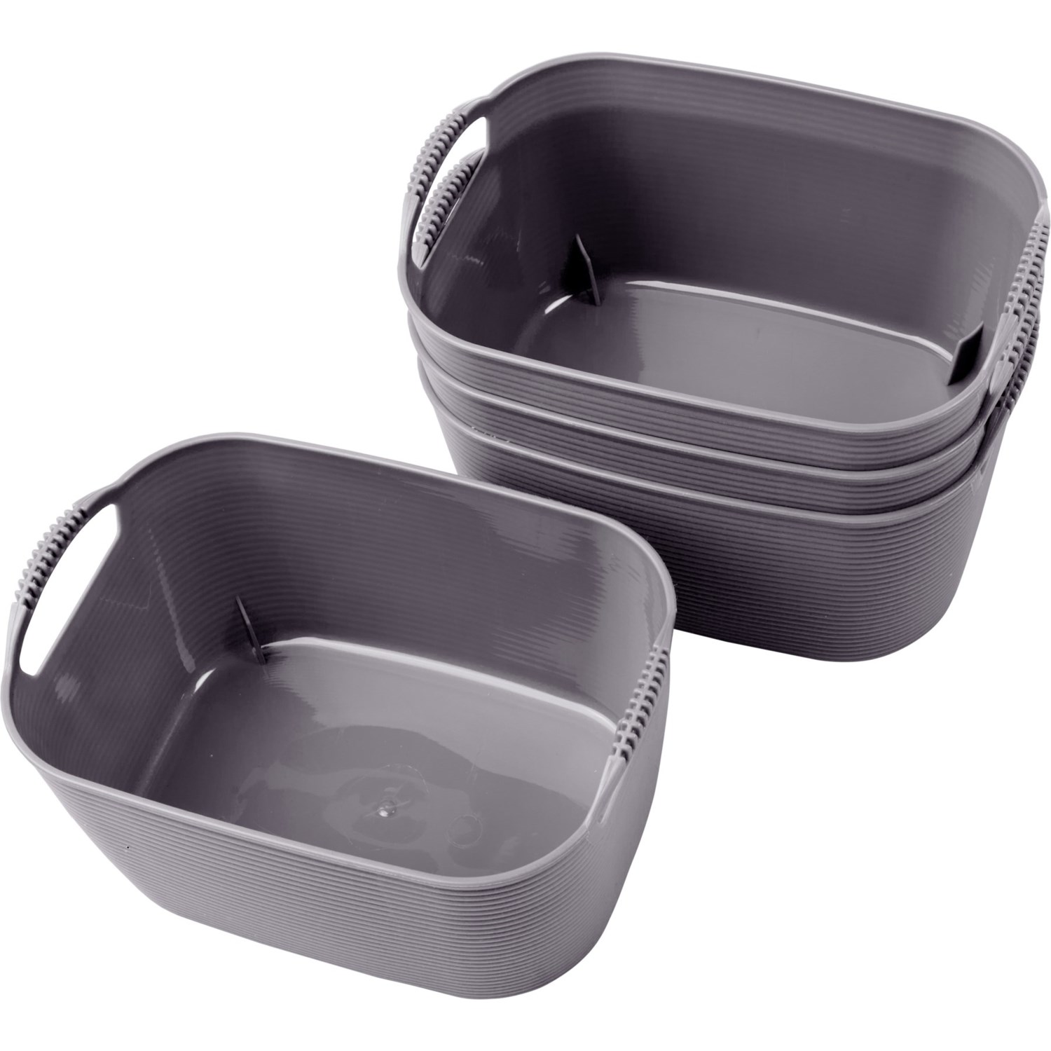 Heritage Living Flexible Storage Bins - 9.6x6.4x4.8”, 4-Piece, Small ...