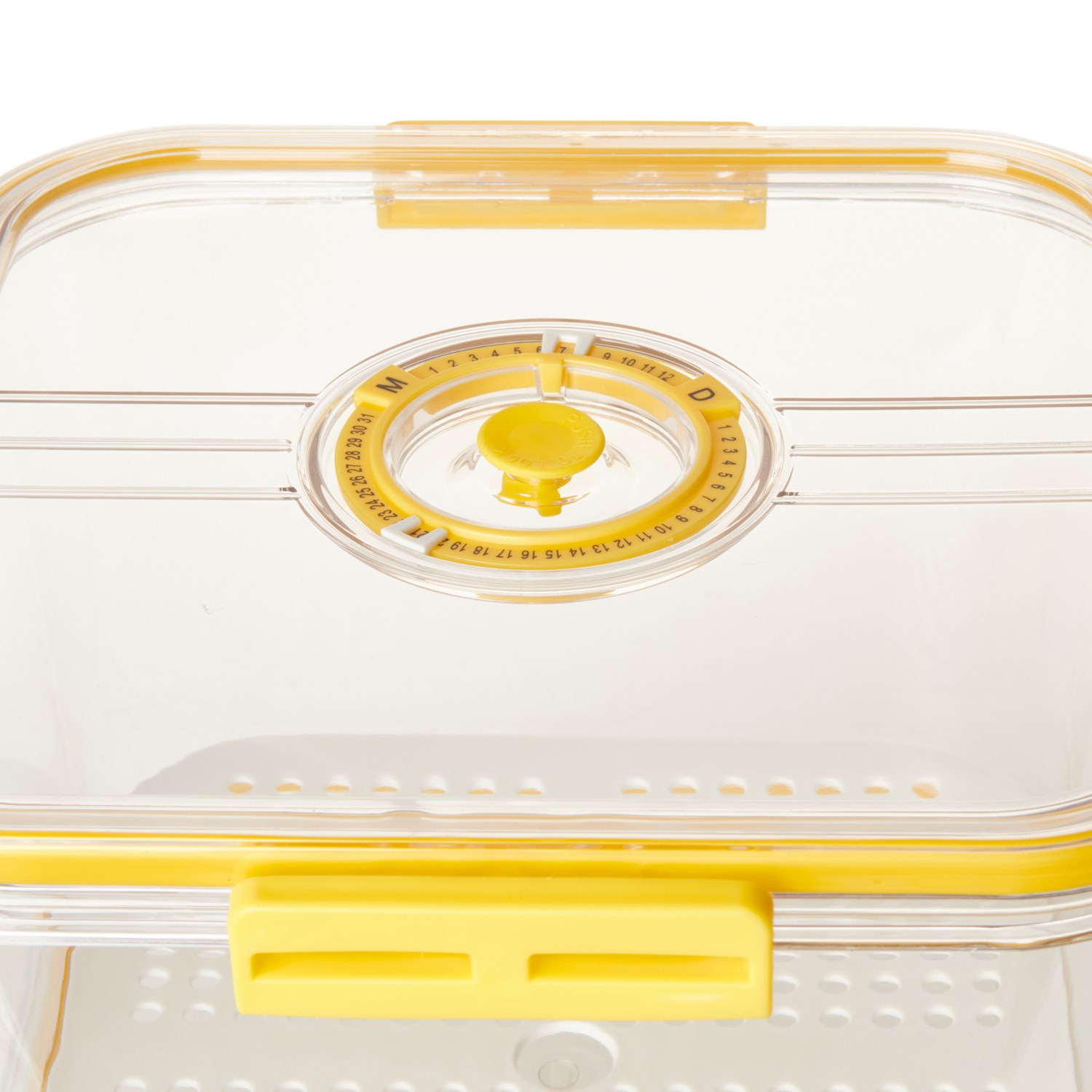 Home Essentials Fresh and Seal Produce Storage Crisper with Use-By Dial ...