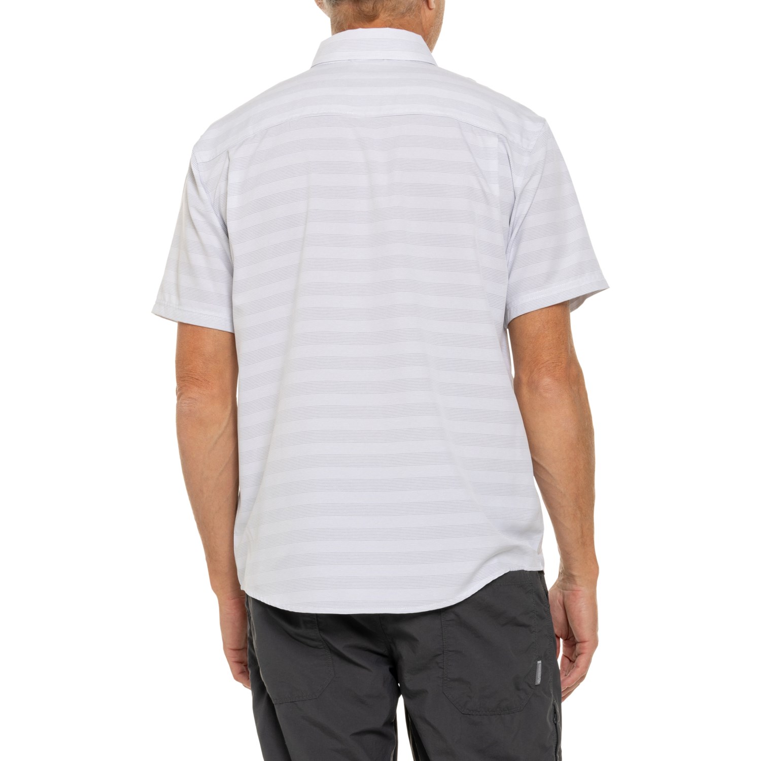 Huk Kona Cross-Dye Stripe Shirt - UPF 30+, Short Sleeve - Save 58%