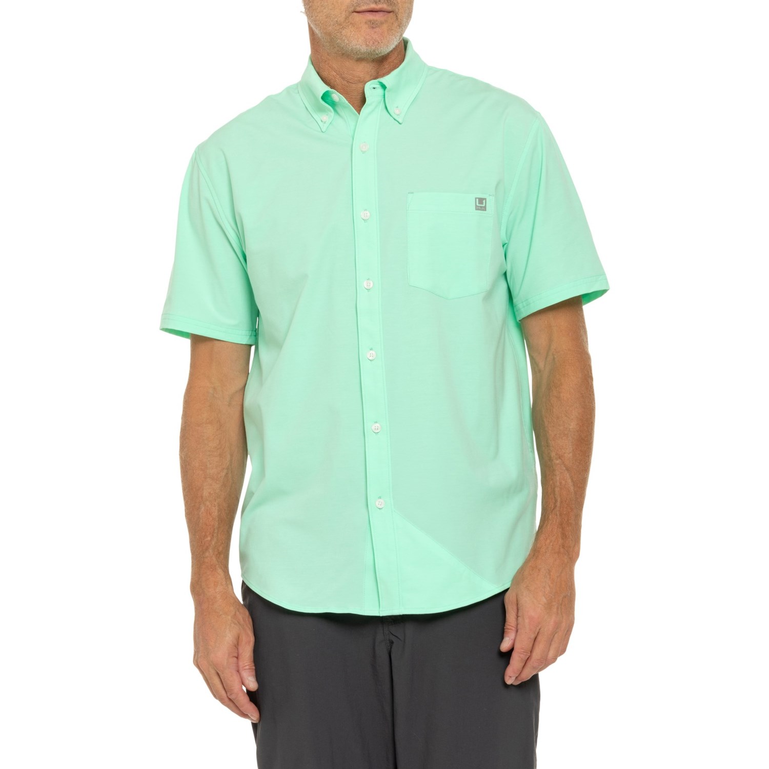 Huk Kona Solid Shirt - UPF 30+, Short Sleeve - Save 54%