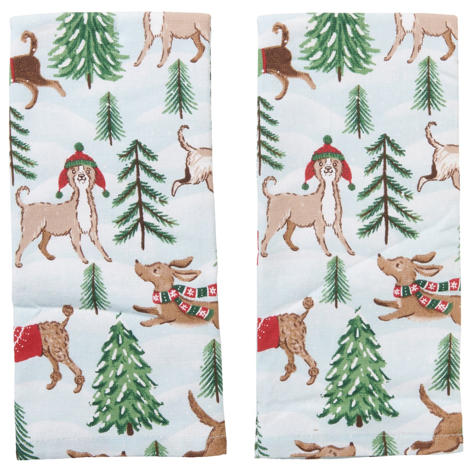 Humane Society of the United States Winter Woofs Kitchen Towel Set ...