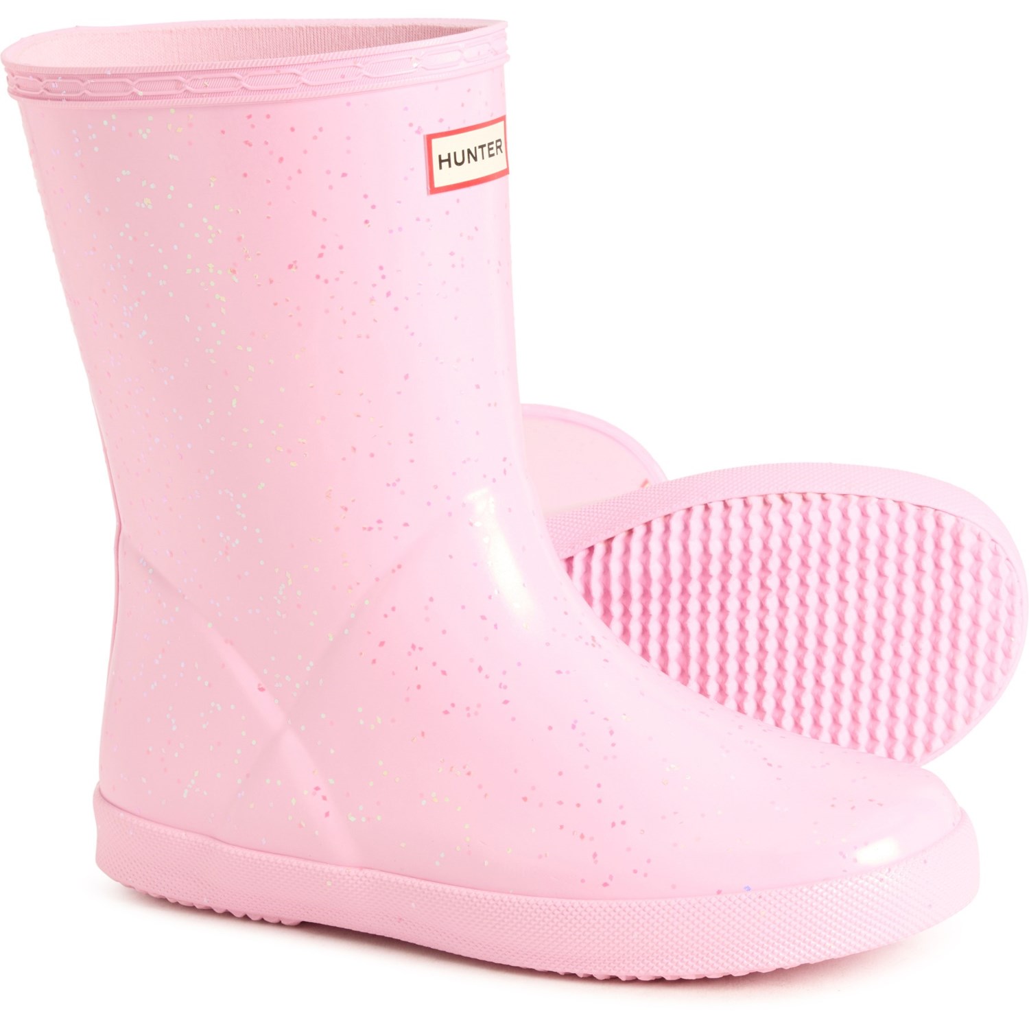 HUNTER Boys and Girls First Giant Glitter Rain Boots - Waterproof ...