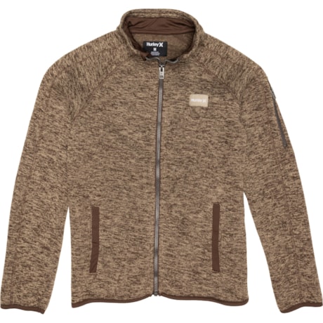 Hurley Big Boys Sweater-Knit Full Zip Shirt - Long Sleeve - Save 77%