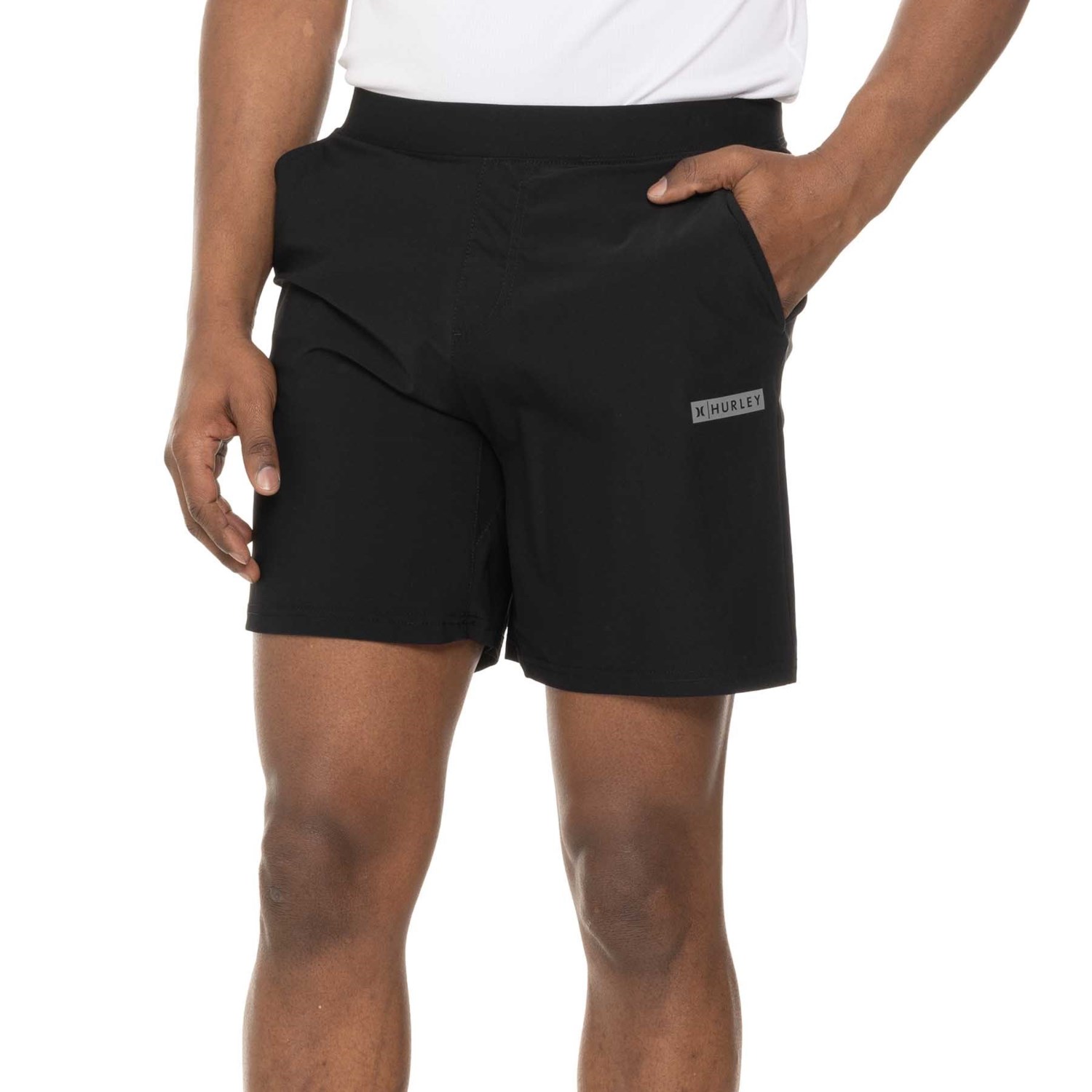 HURLEY EXIST Block Logo Warp Knit Shorts - Save 46%