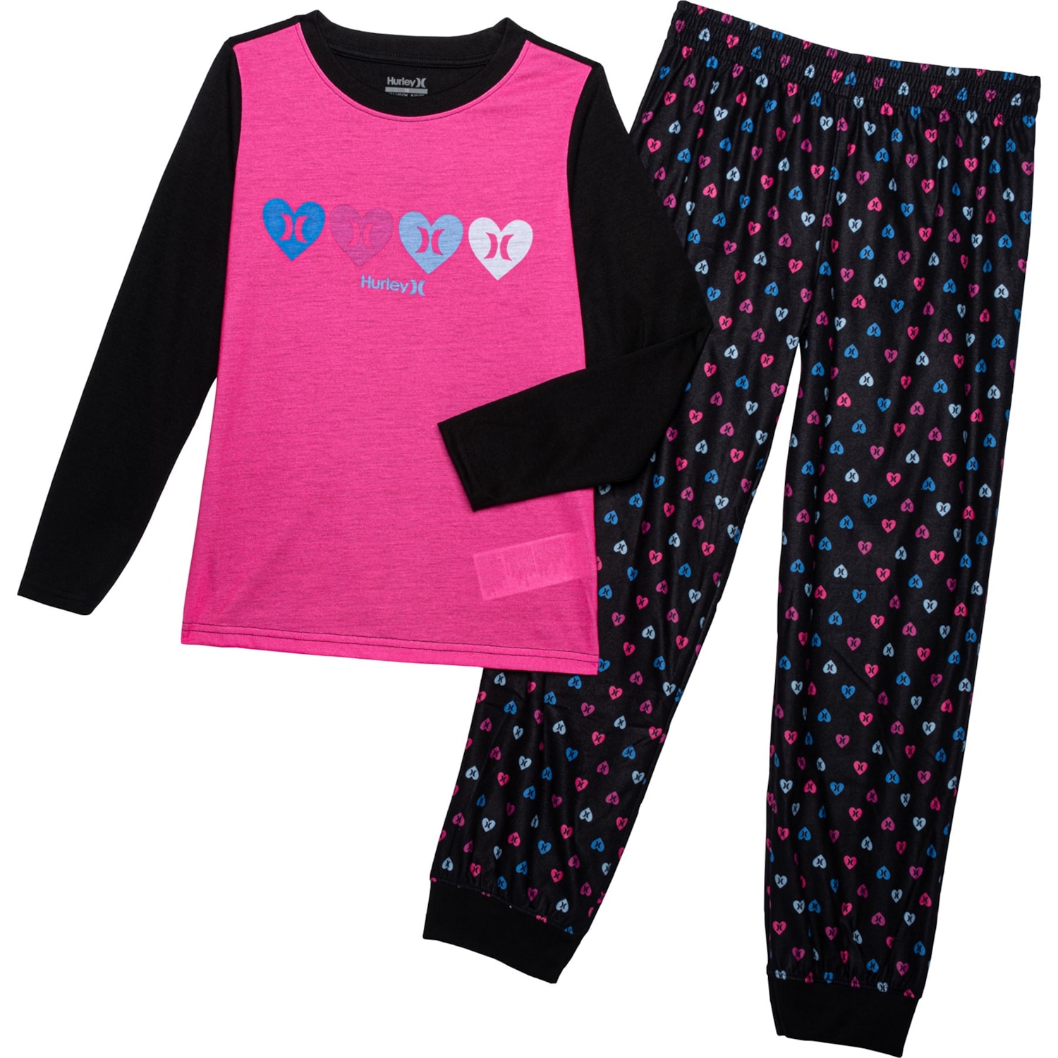 Hurley Flame-Resistant Hearts Pajamas (For Girls) - Save 50%