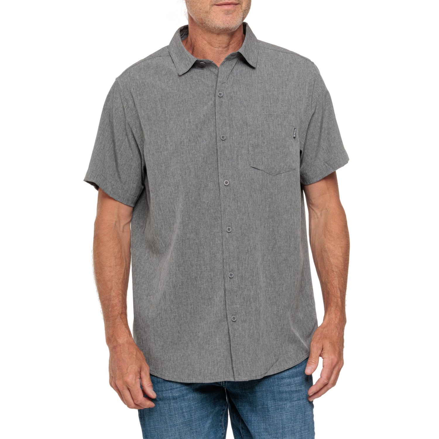 Hurley Woven Slub Shirt - Short Sleeve - Save 57%