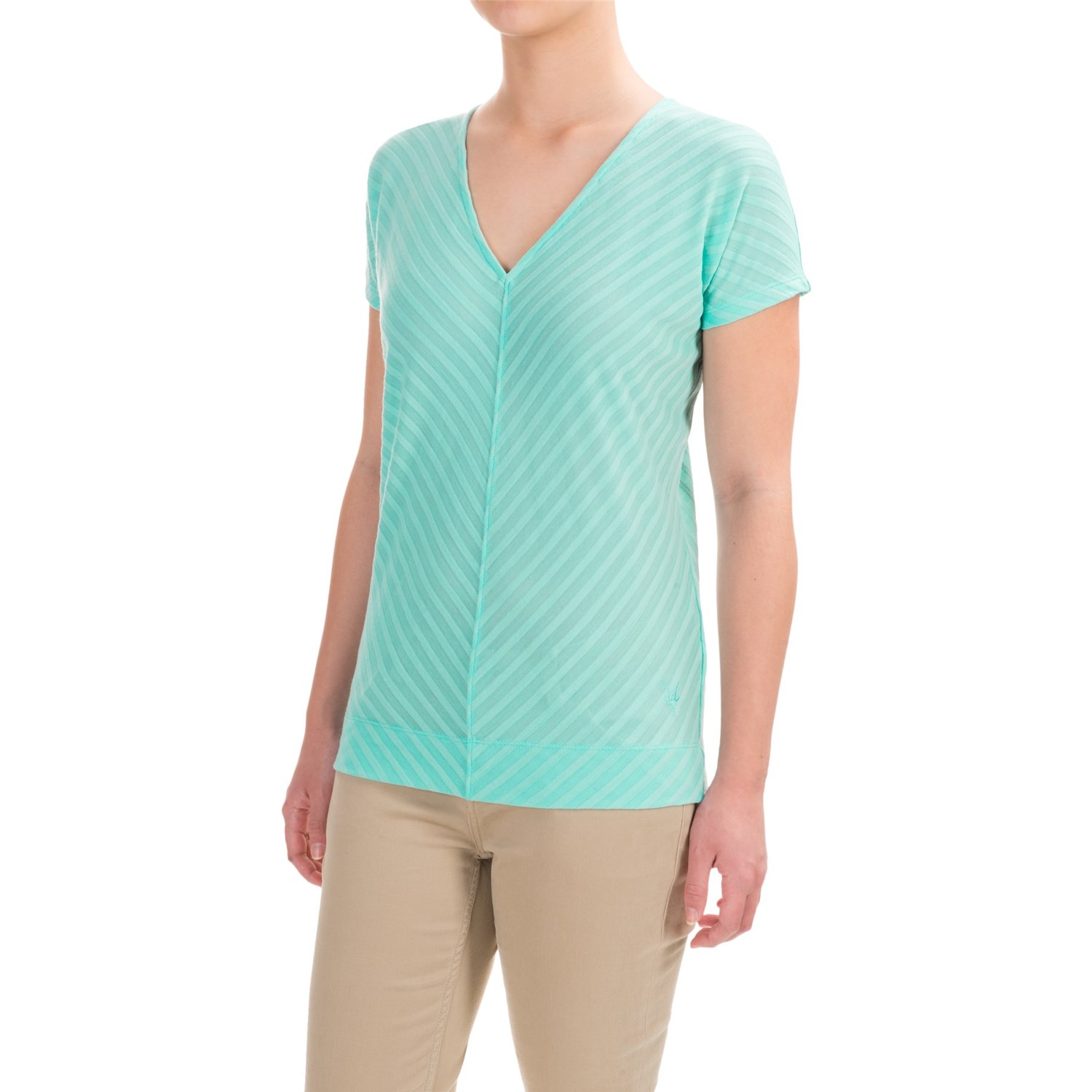 Ibex Shadow Stripe Shirt – Merino Wool, Short Dolman Sleeve (For Women)