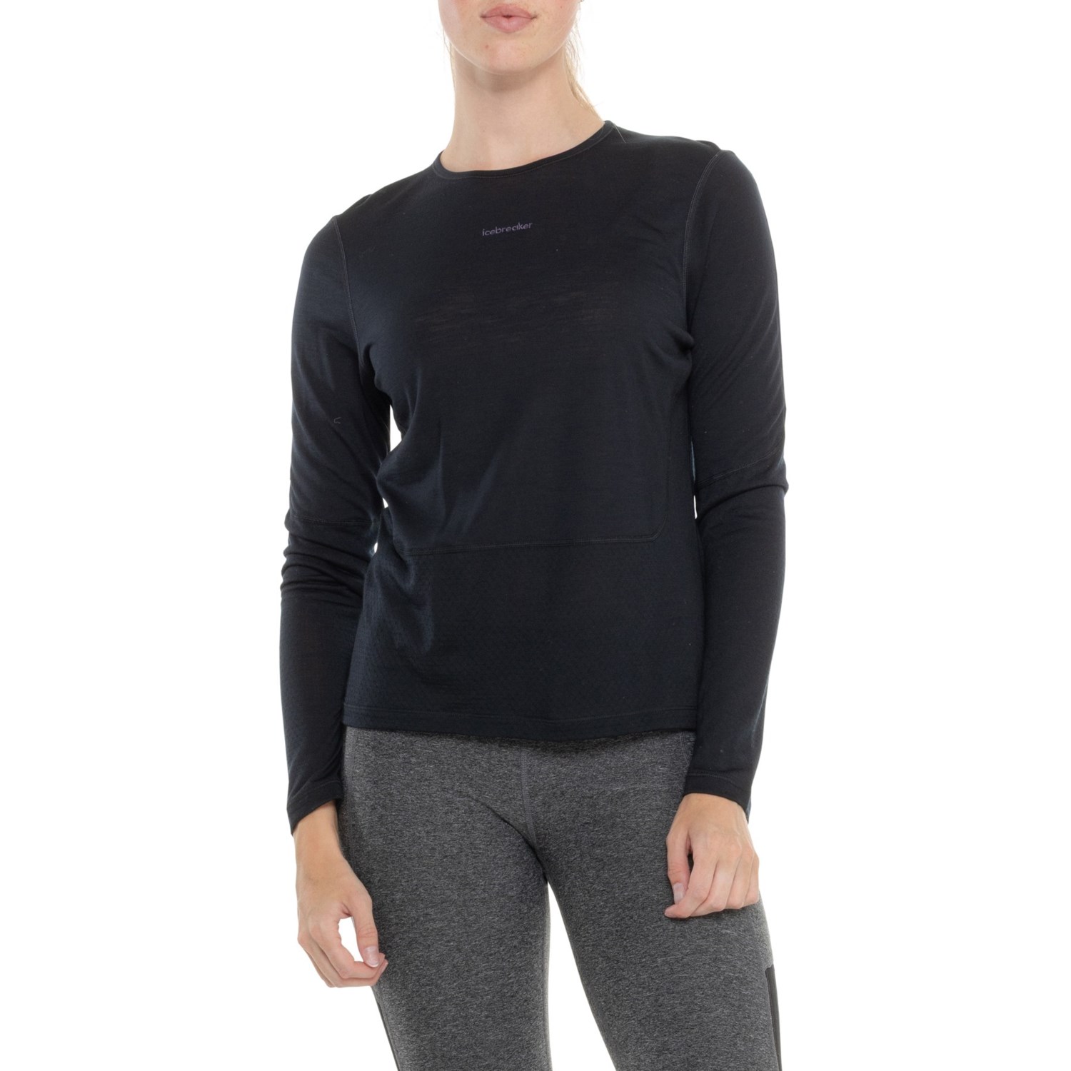 Icebreaker 125 Zoneknit Energy Wind T-Shirt - Merino Wool, Long Sleeve ...
