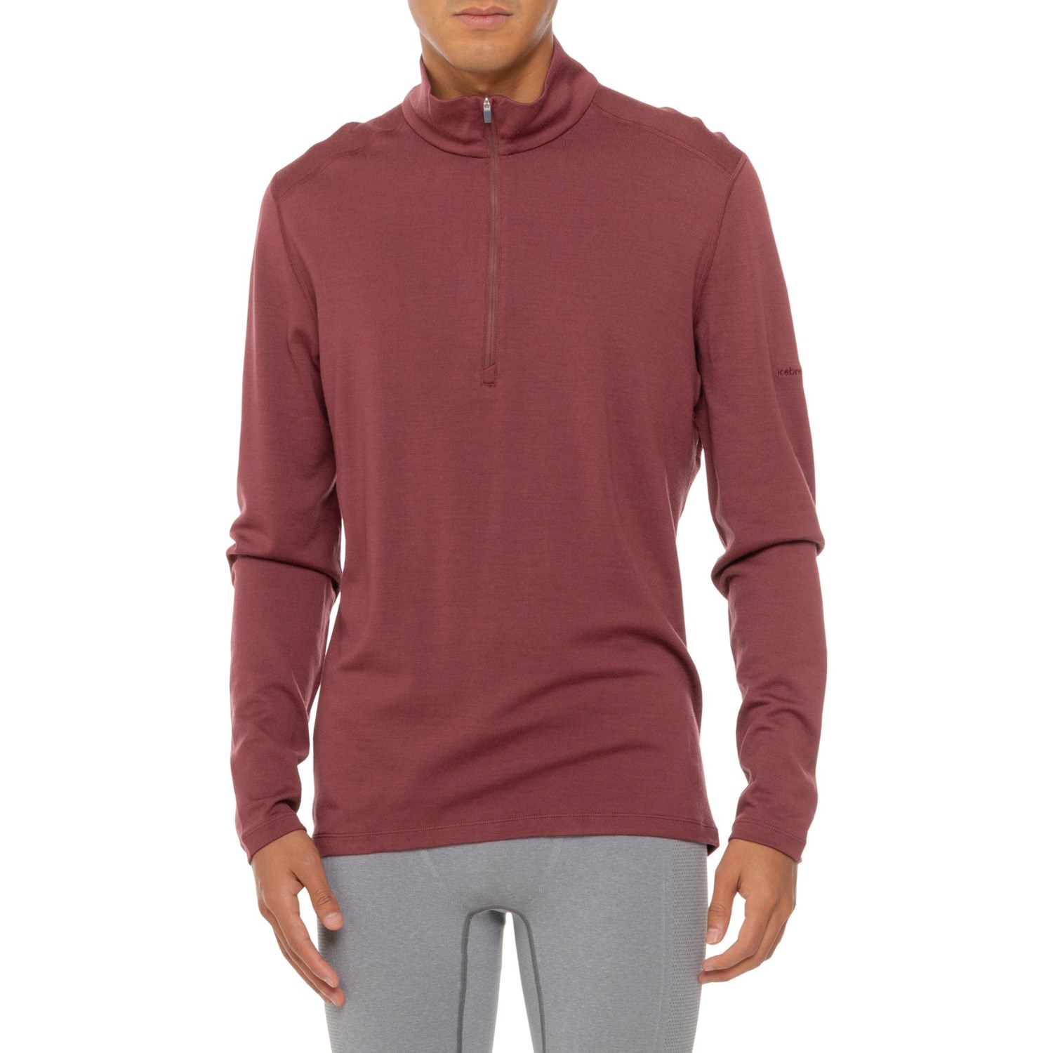 Icebreaker 260 Tech Base Layer Top - Merino Wool, Zip Neck, Long Sleeve ...