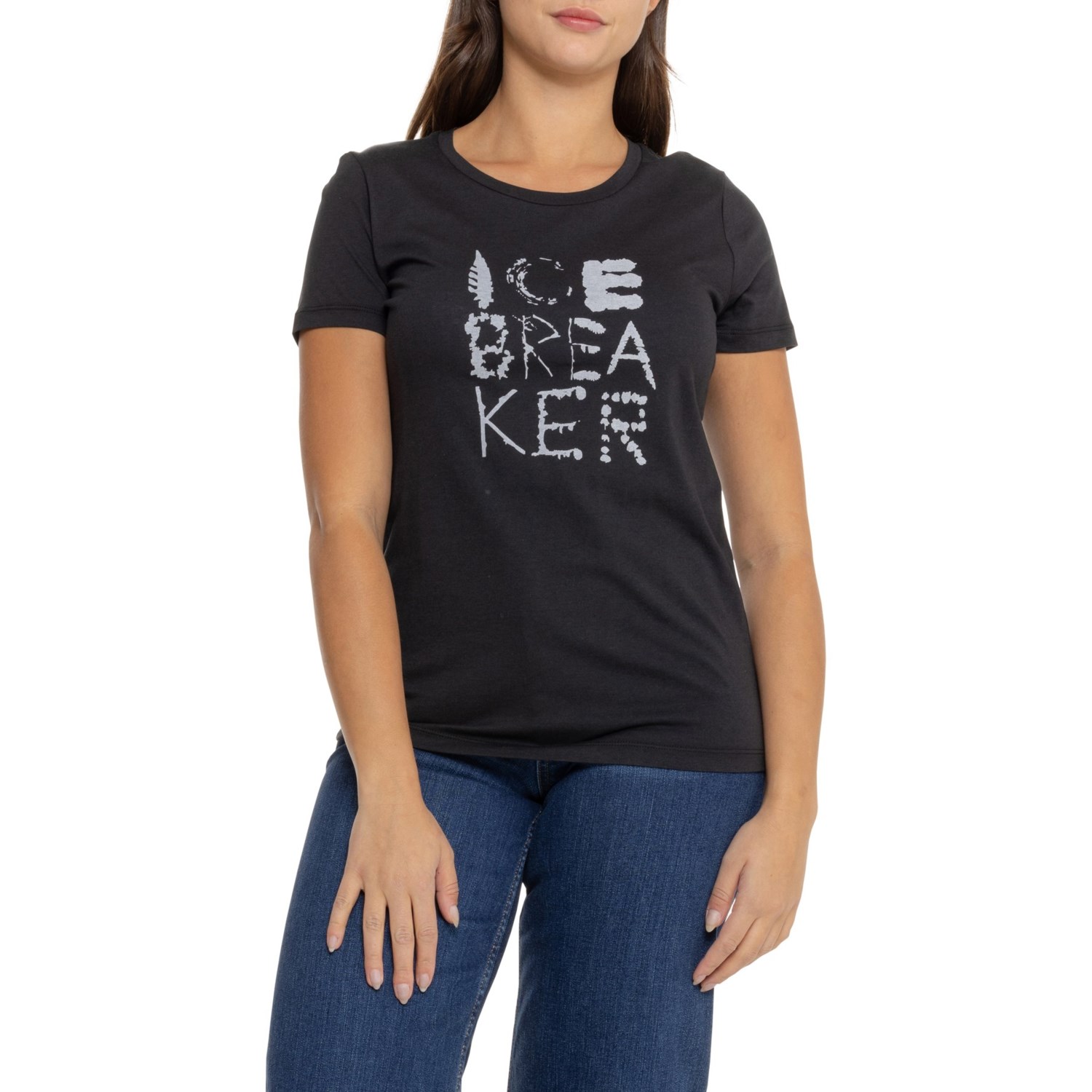 Icebreaker TENCEL®-Cotton Natural Logo T-Shirt - Short Sleeve - Save 69%