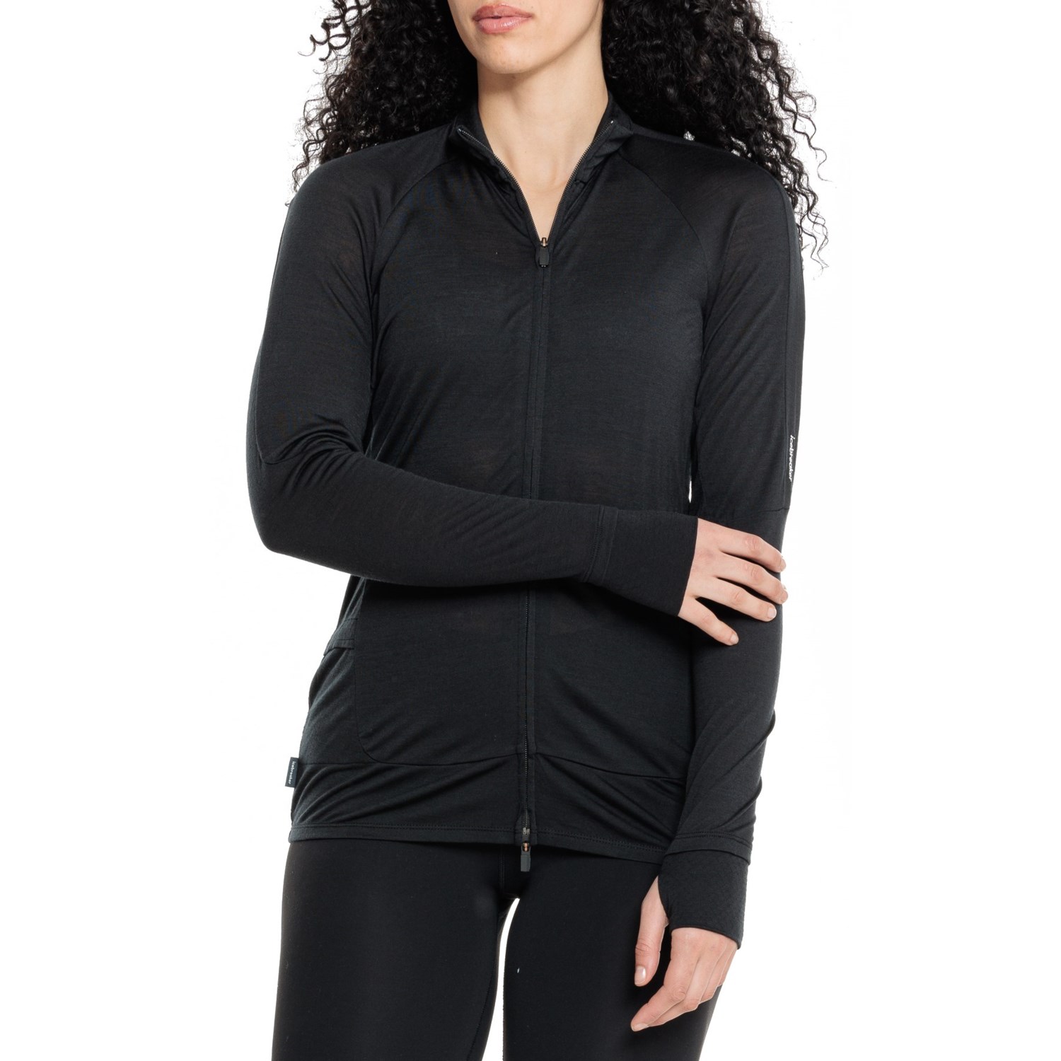 Icebreaker ZoneKnit Base Layer Top - Merino Wool, Full Zip, Long Sleeve ...