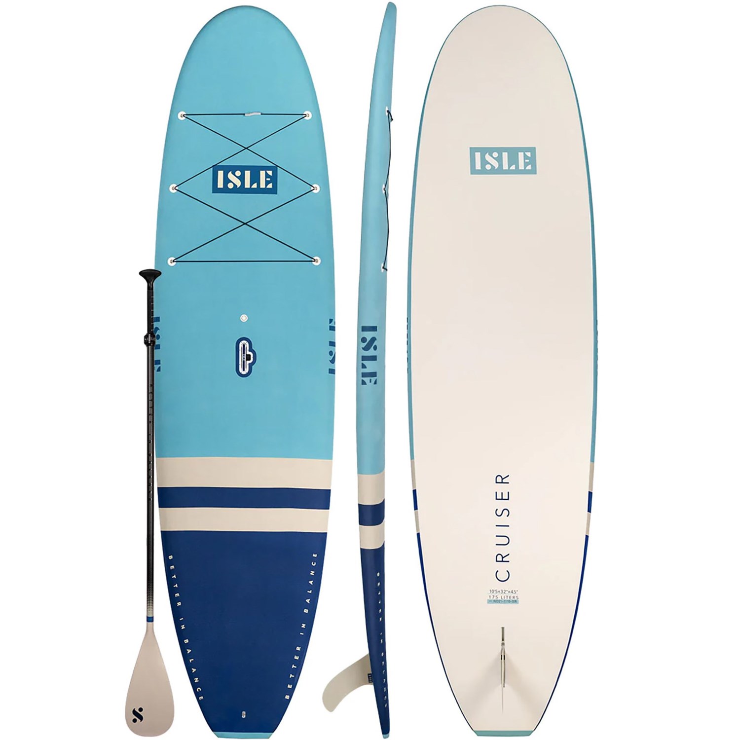 Isle Cruiser 2.0 Hard-Sided Stand-Up Paddle Board with Paddle - 10’5 ...