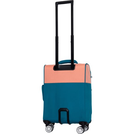 IT Luggage 22” Duo-Tone Carry-On Spinner Suitcase - Softside, Peach ...