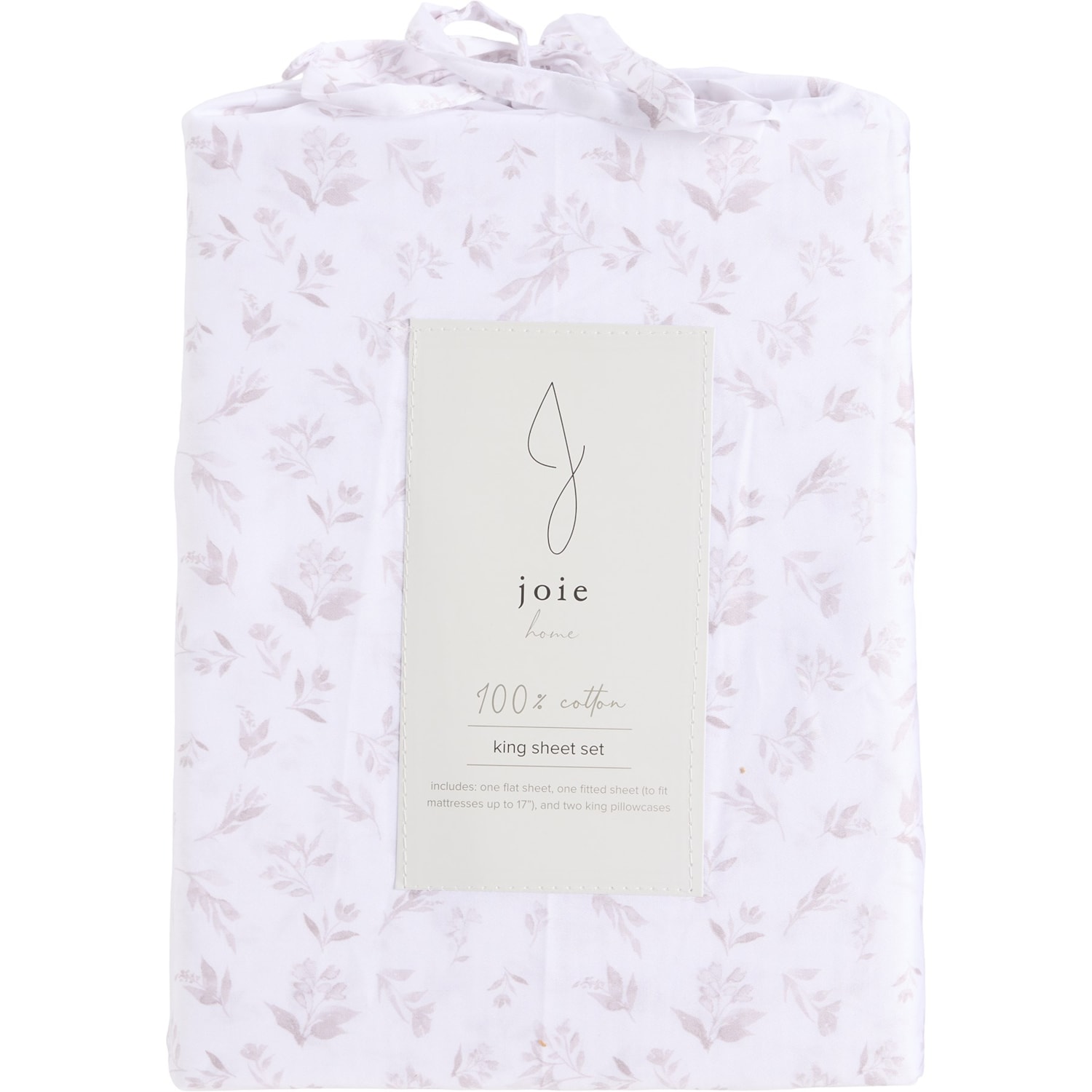 J Joie King Bethany Floral Sheets - Mauve - Save 63%