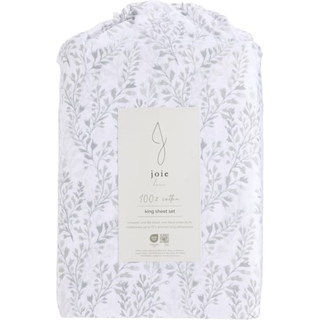 J Joie King Soft Vines Sheet Set - Shadow - Save 50%